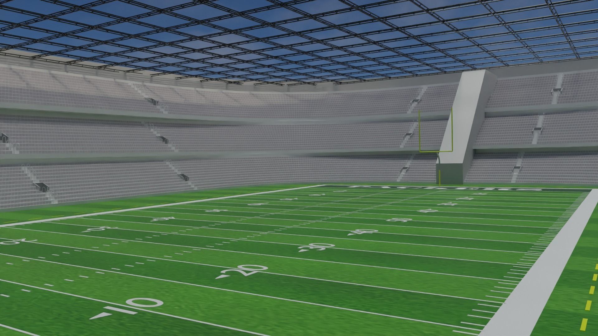 3D model Green Bay Packers - American Football Stadium VR / AR / low ...