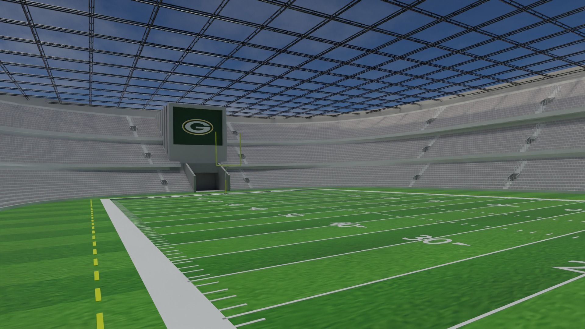 3D model Green Bay Packers - American Football Stadium VR / AR / low ...