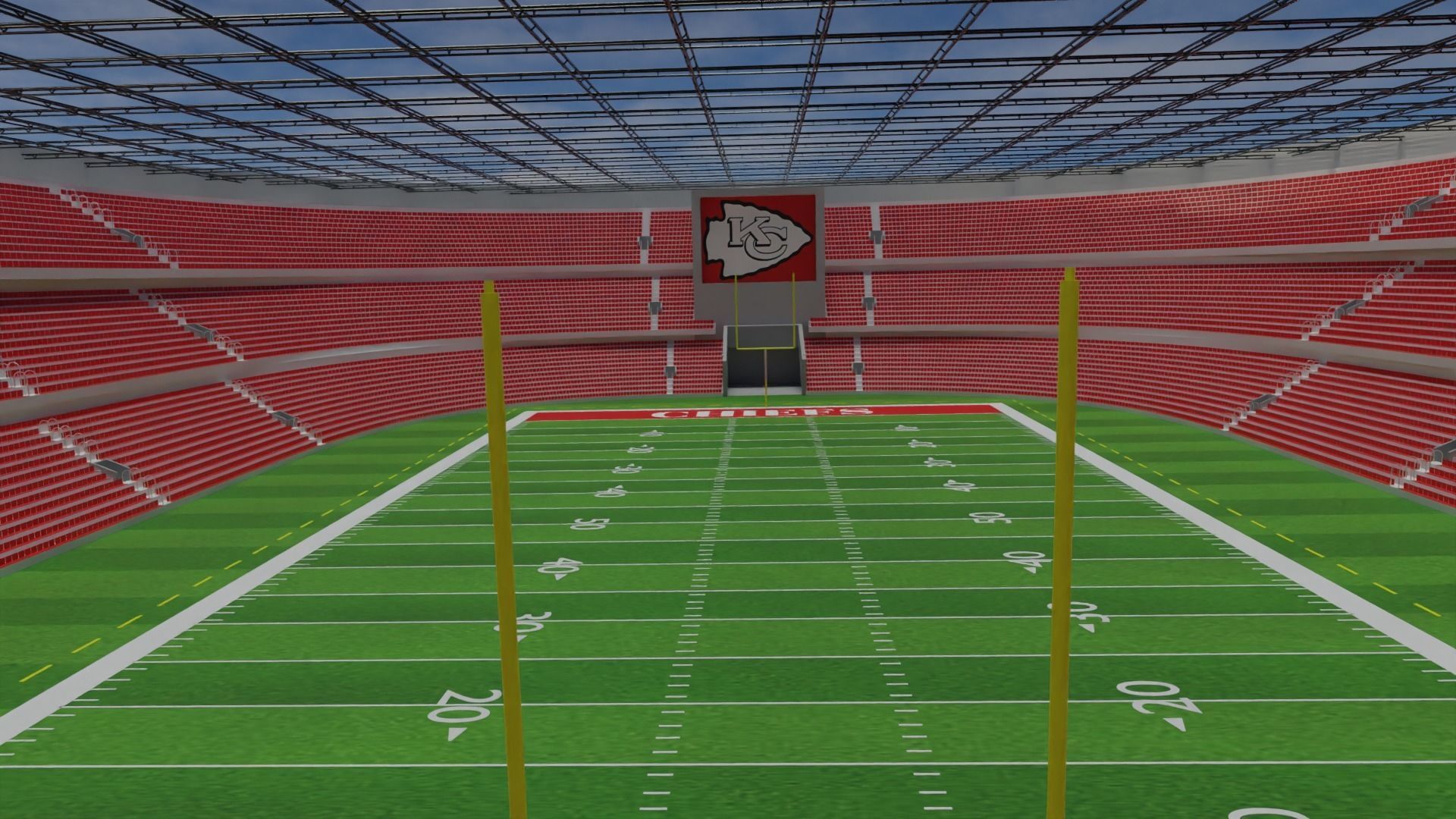 3D model Kansas City Chiefs - American Football Stadium VR / AR / low ...
