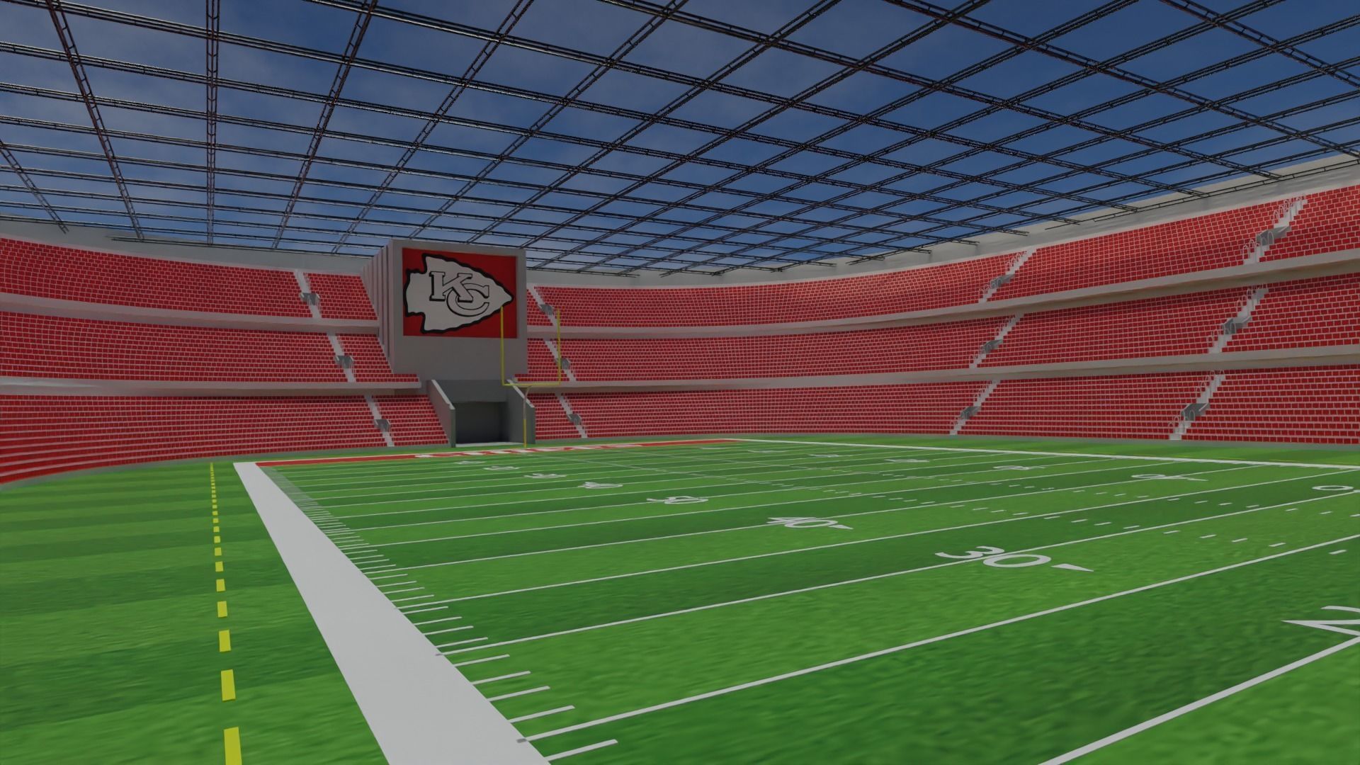 3D model Kansas City Chiefs - American Football Stadium VR / AR / low ...
