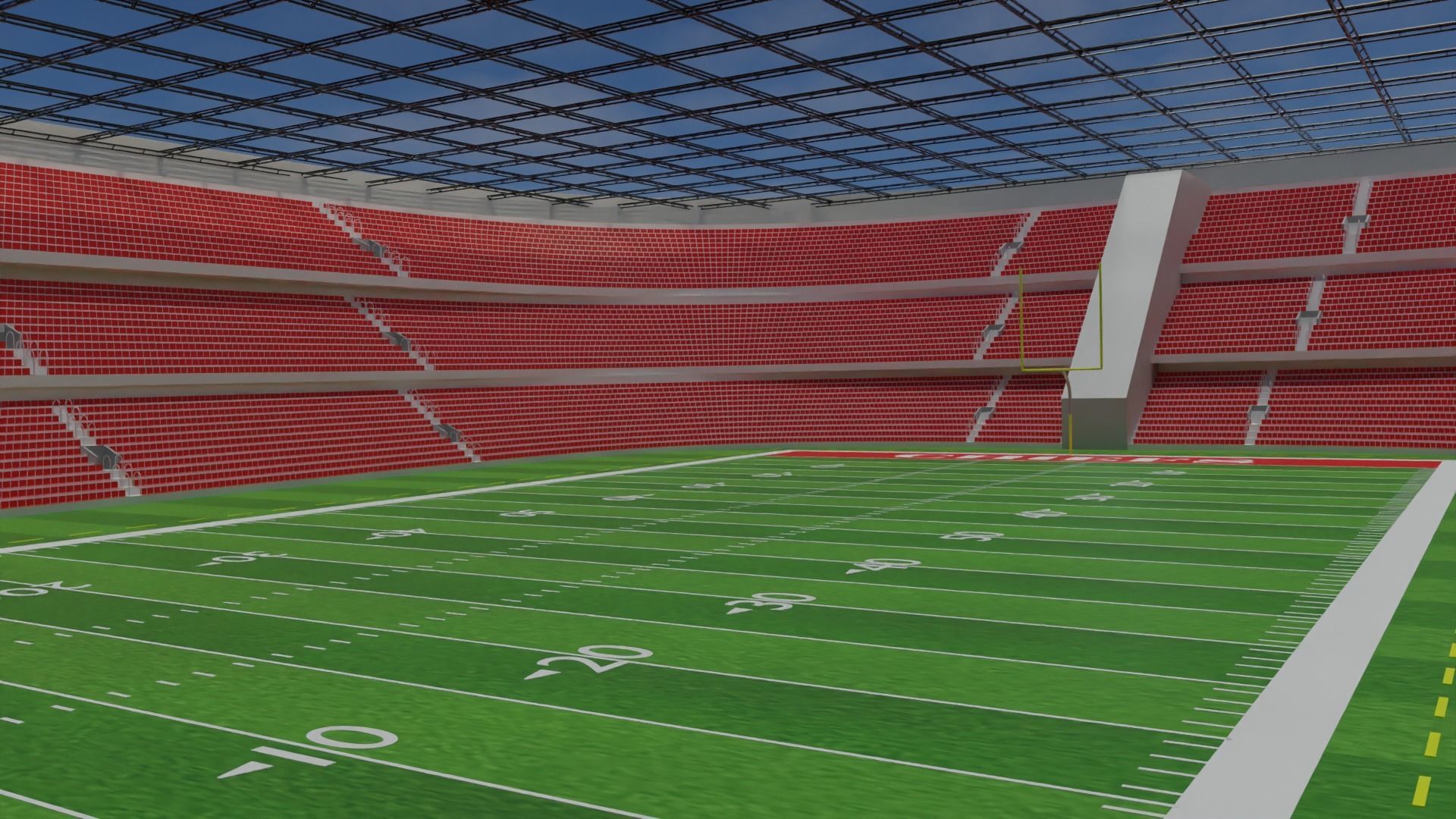 3D model Kansas City Chiefs - American Football Stadium VR / AR / low ...