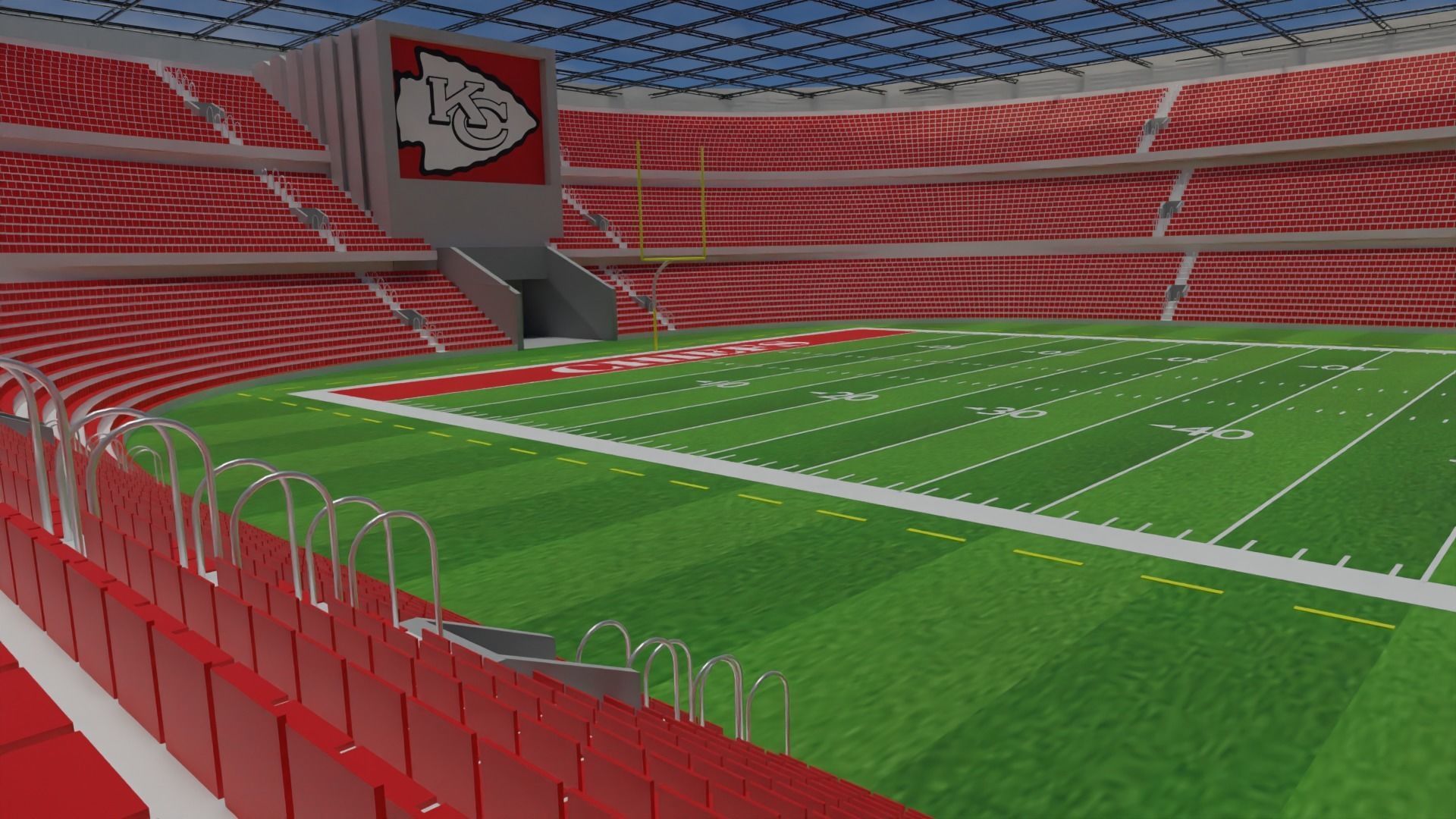 3D model Kansas City Chiefs - American Football Stadium VR / AR / low ...