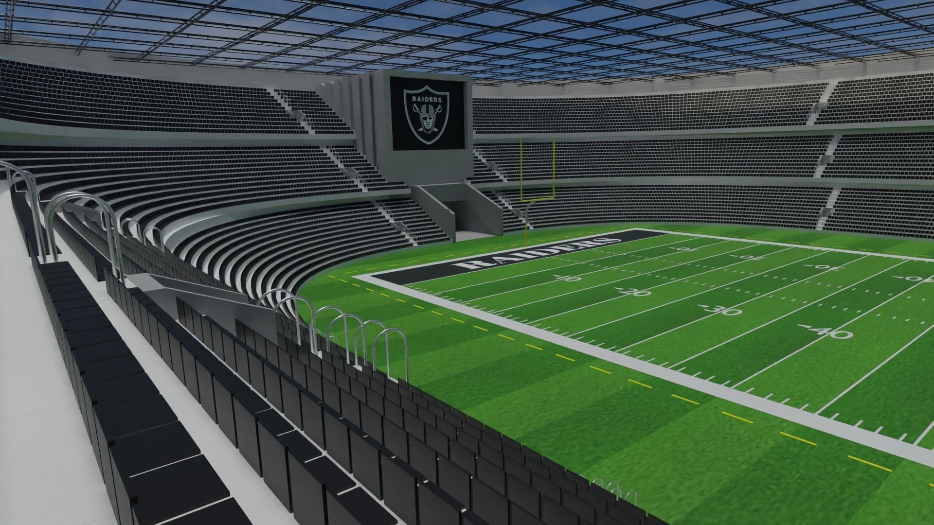 3D model Las Vegas Raiders - American Football Stadium VR / AR / low ...