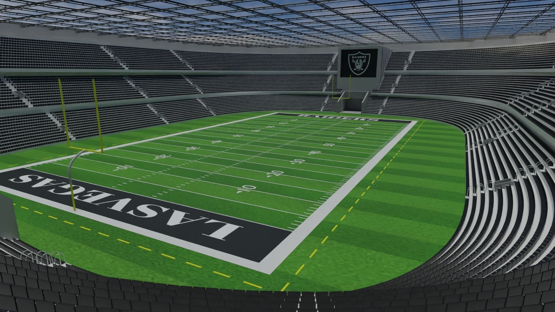 3D model Las Vegas Raiders - American Football Stadium VR / AR / low ...