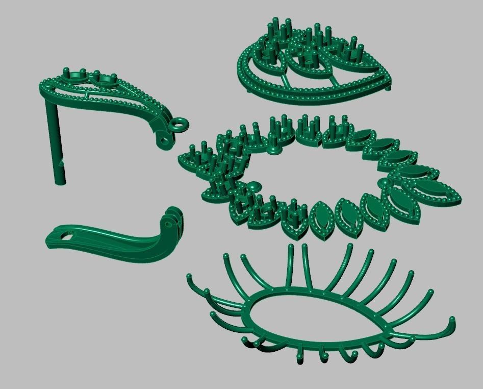 Earring 3D model 3D printable model 0089-11 free 3D model 3D printable ...