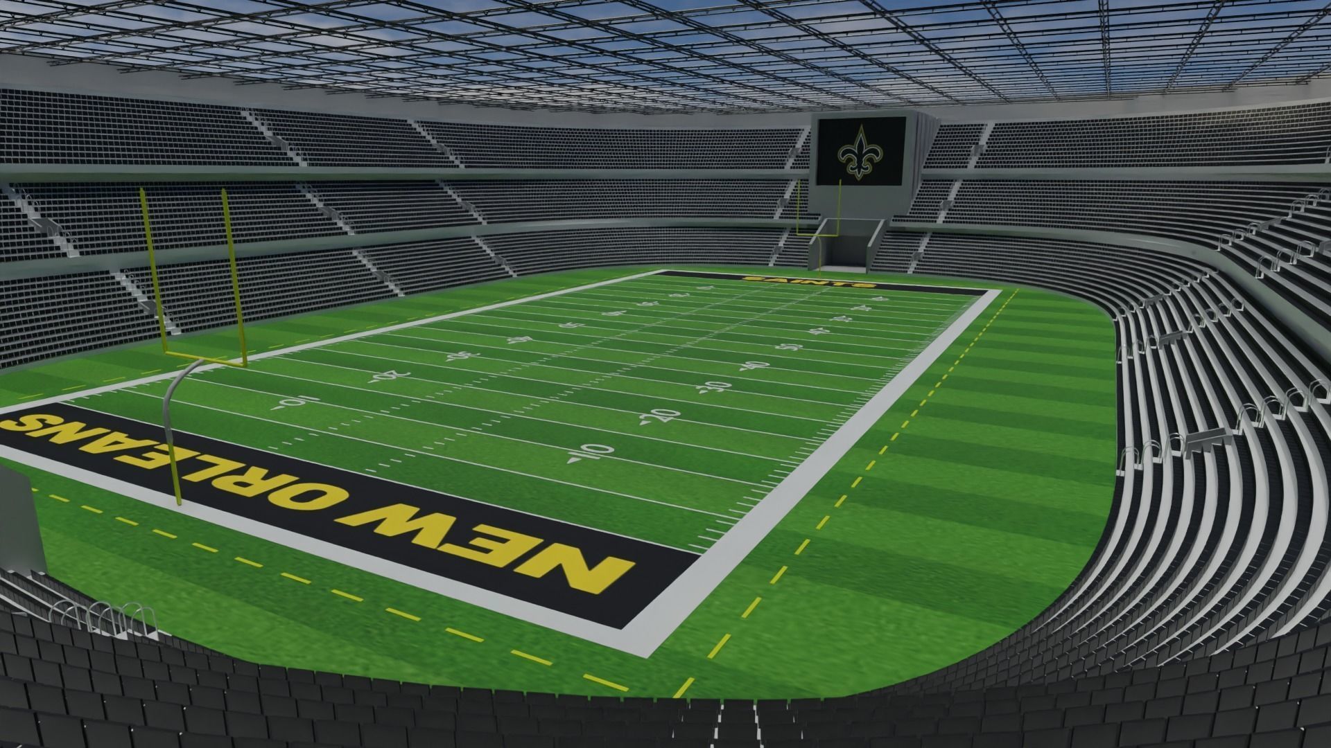 3D model New Orleans Saints - American Football Stadium VR / AR / low ...