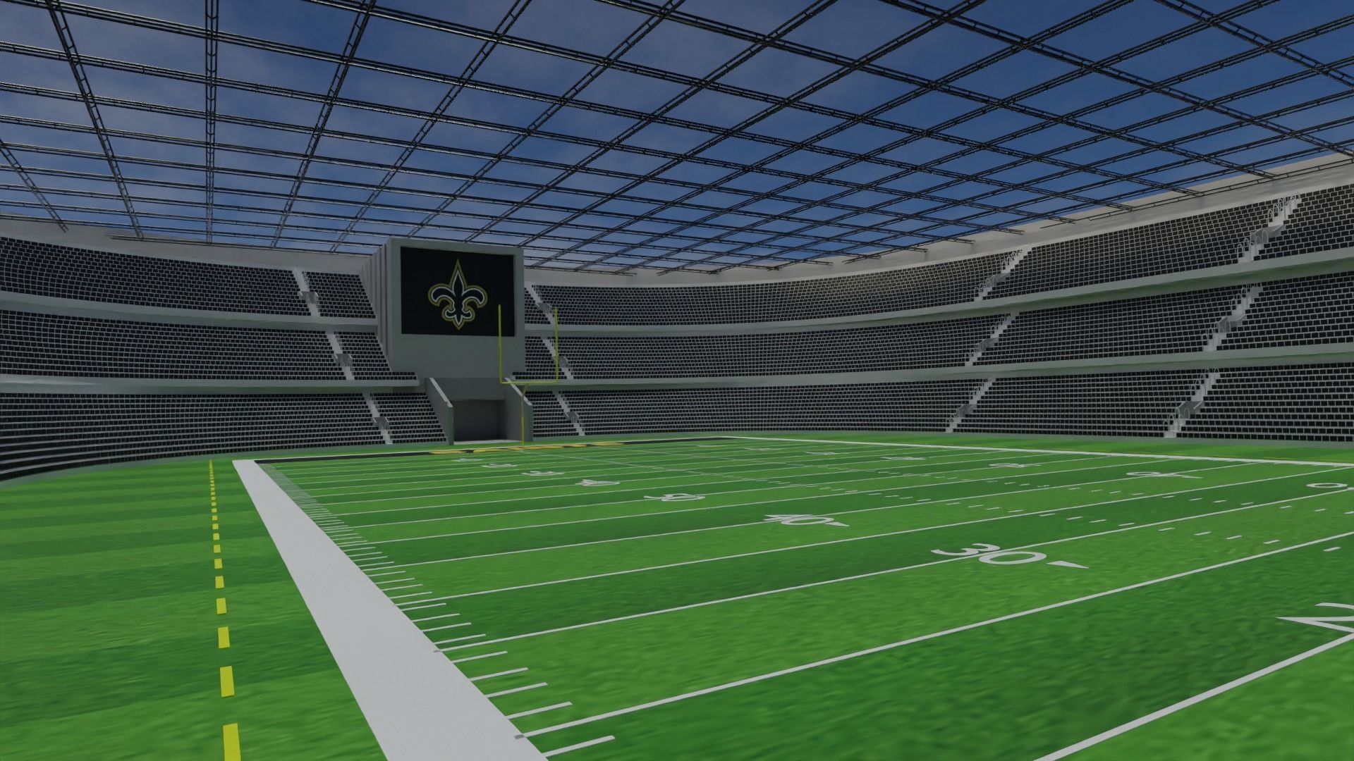 3D model New Orleans Saints - American Football Stadium VR / AR / low ...
