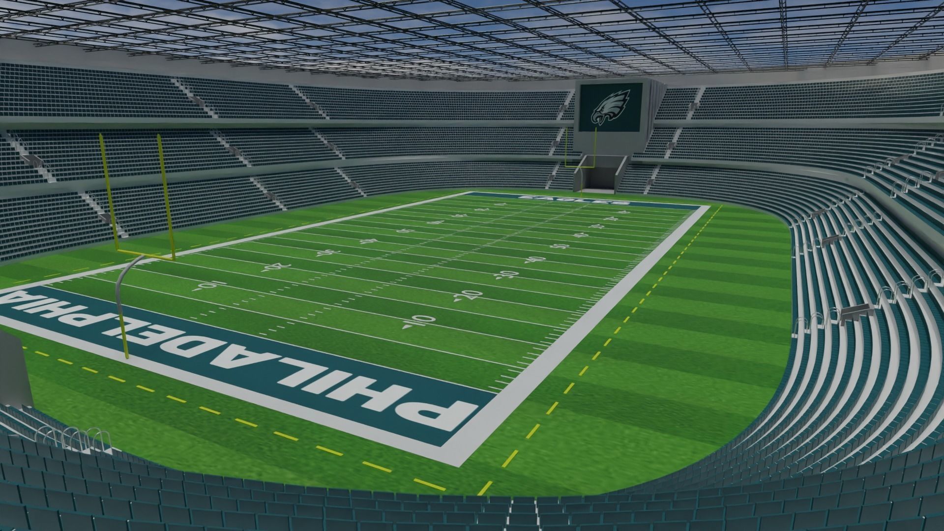 3D model Philadelphia Eagles - American Football Stadium VR / AR / low ...