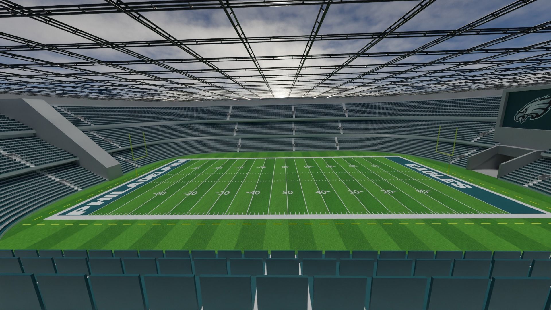 3D model Philadelphia Eagles - American Football Stadium VR / AR / low ...
