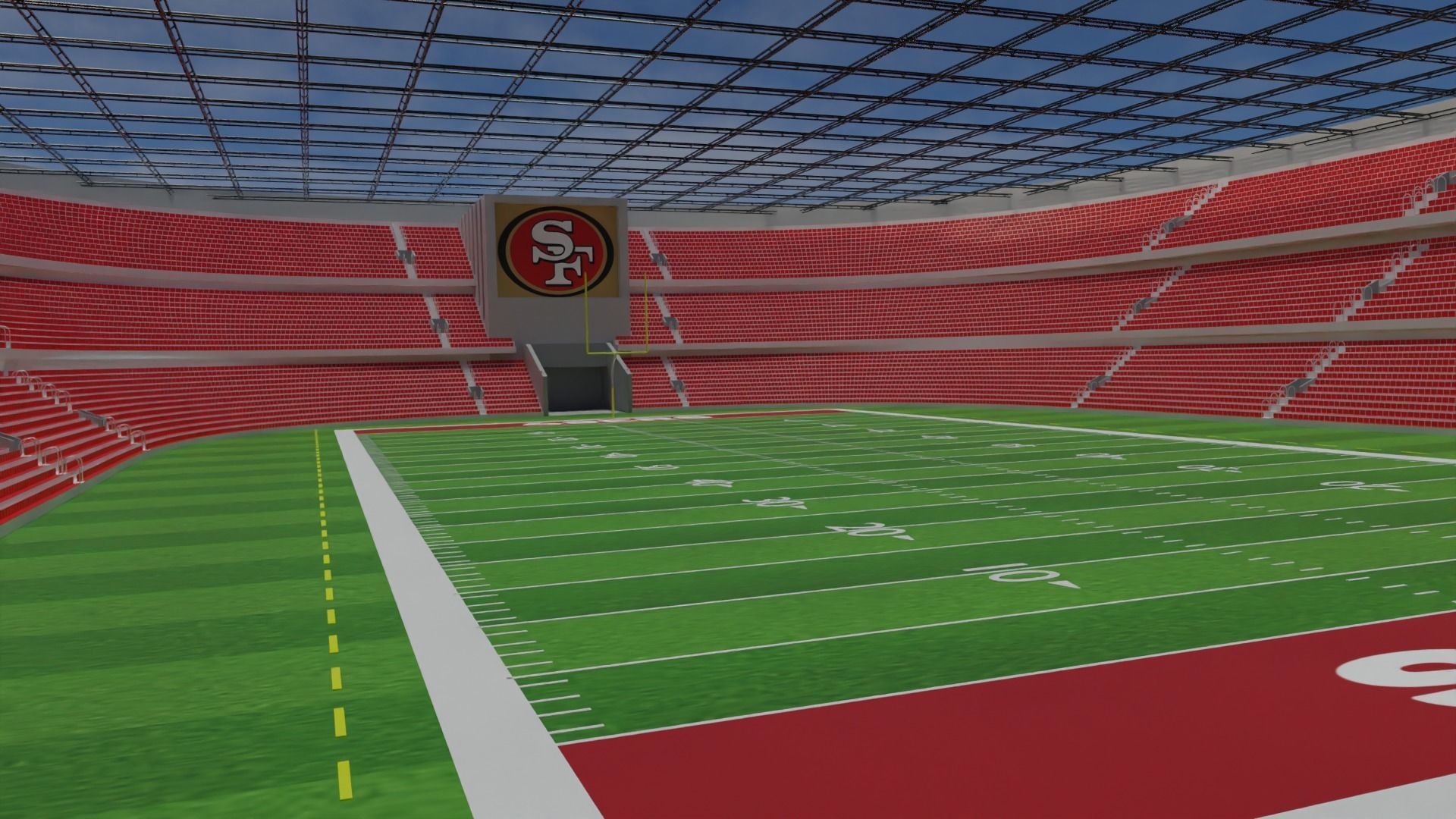3D model San Francisco 49ers - American Football Stadium VR / AR / low ...