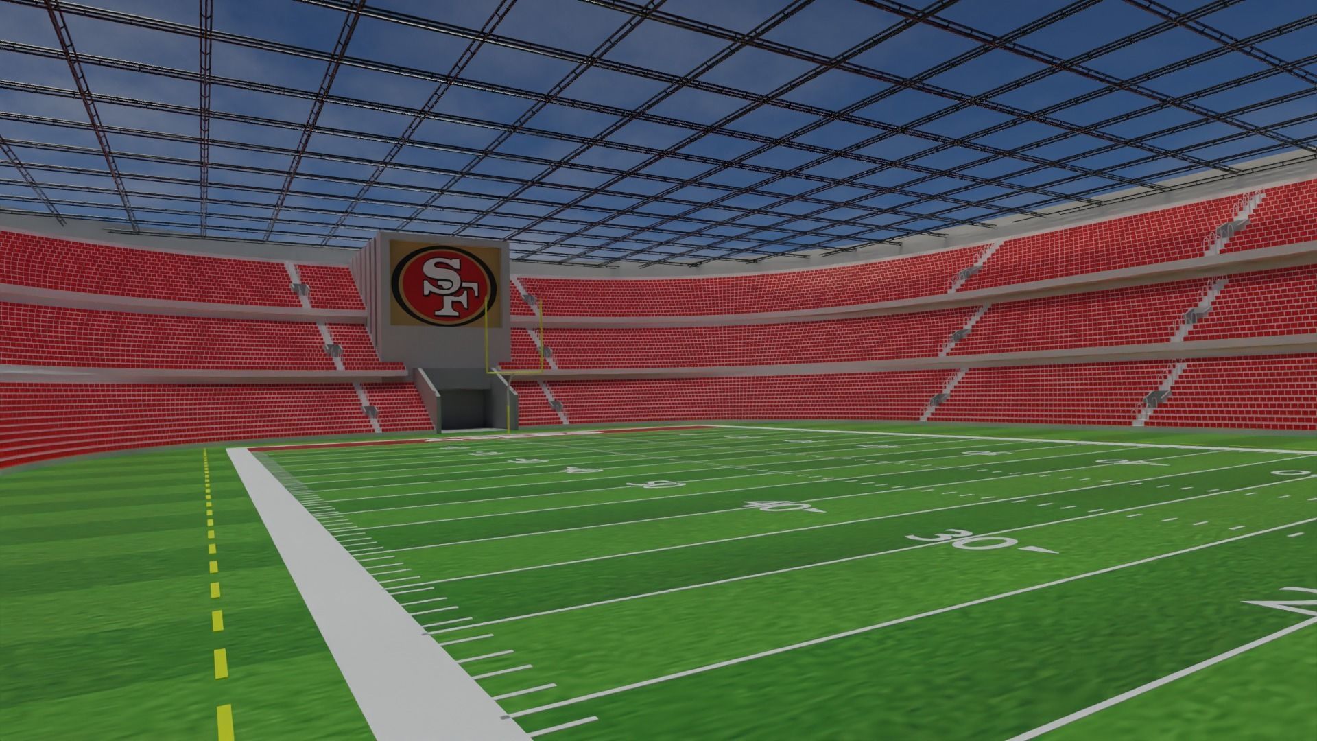 3D model San Francisco 49ers - American Football Stadium VR / AR / low ...