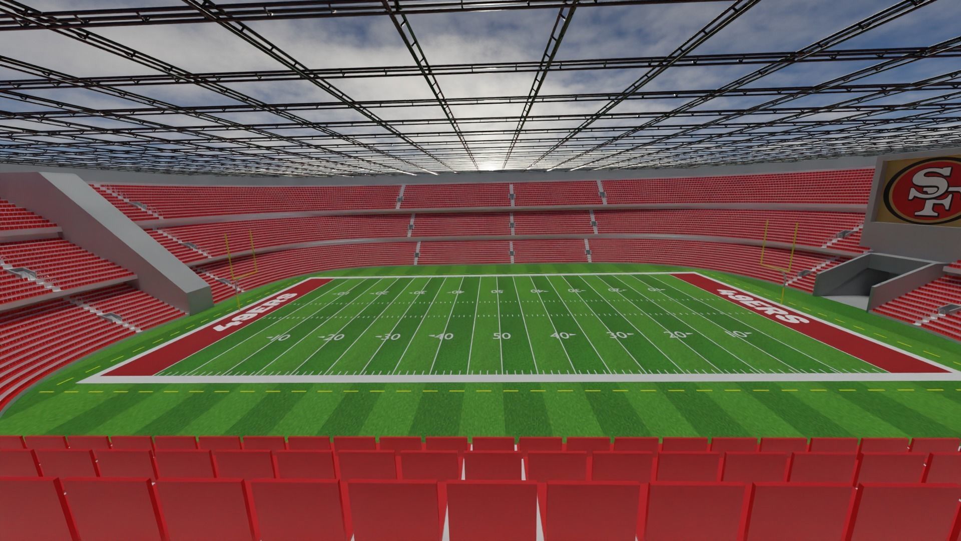 3D model San Francisco 49ers - American Football Stadium VR / AR / low ...