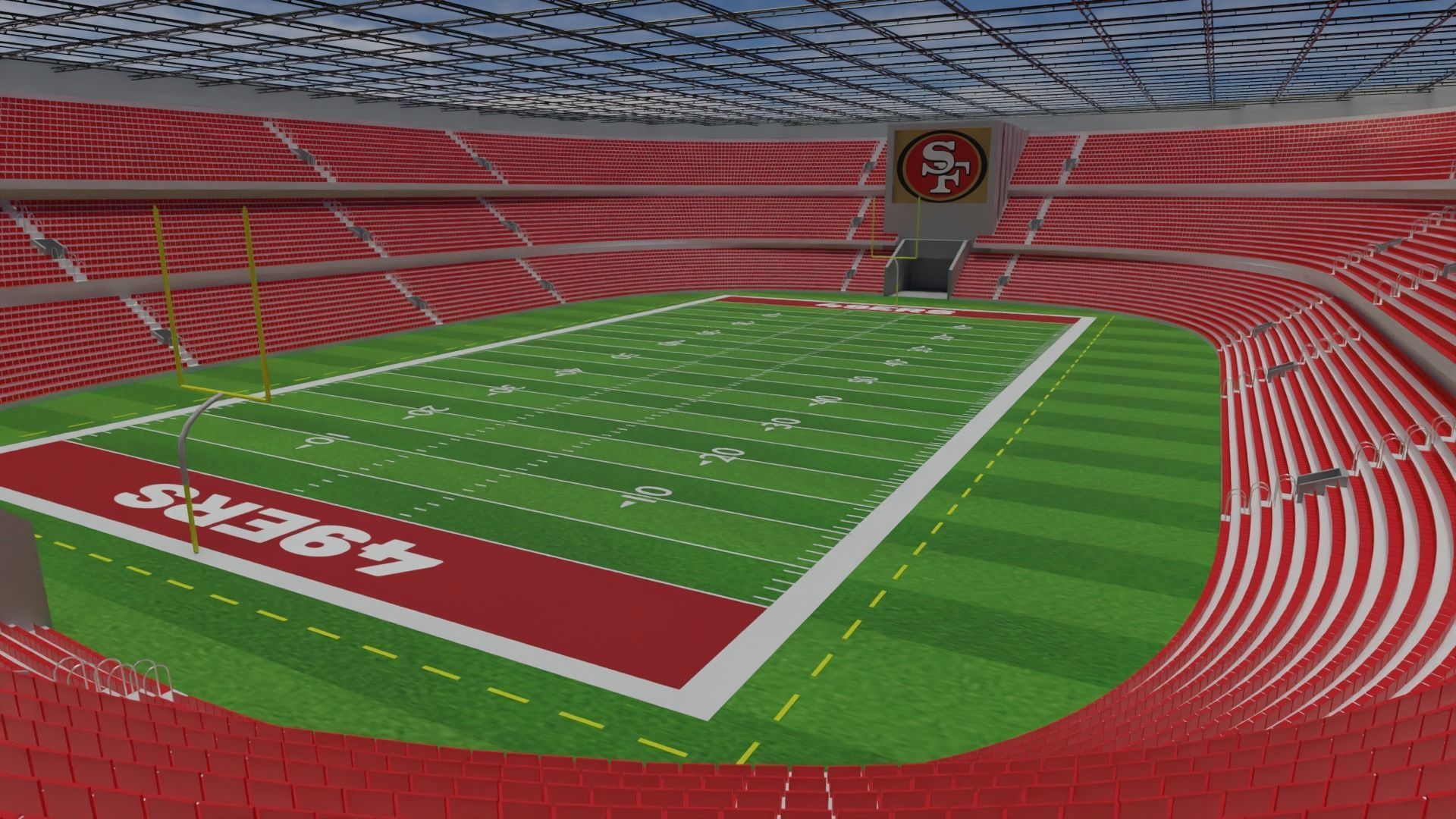 3D model San Francisco 49ers - American Football Stadium VR / AR / low ...