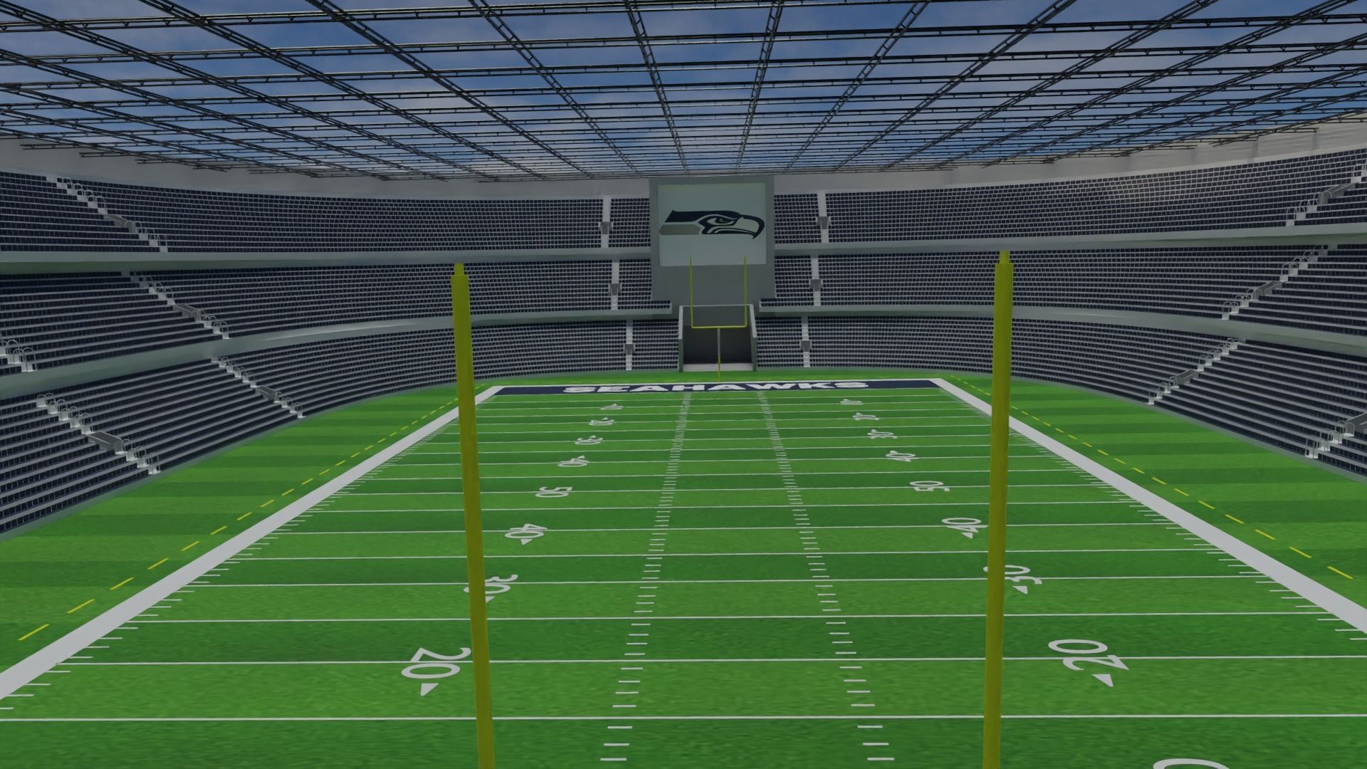 3D model Seattle Seahawks - American Football Stadium VR / AR / low ...
