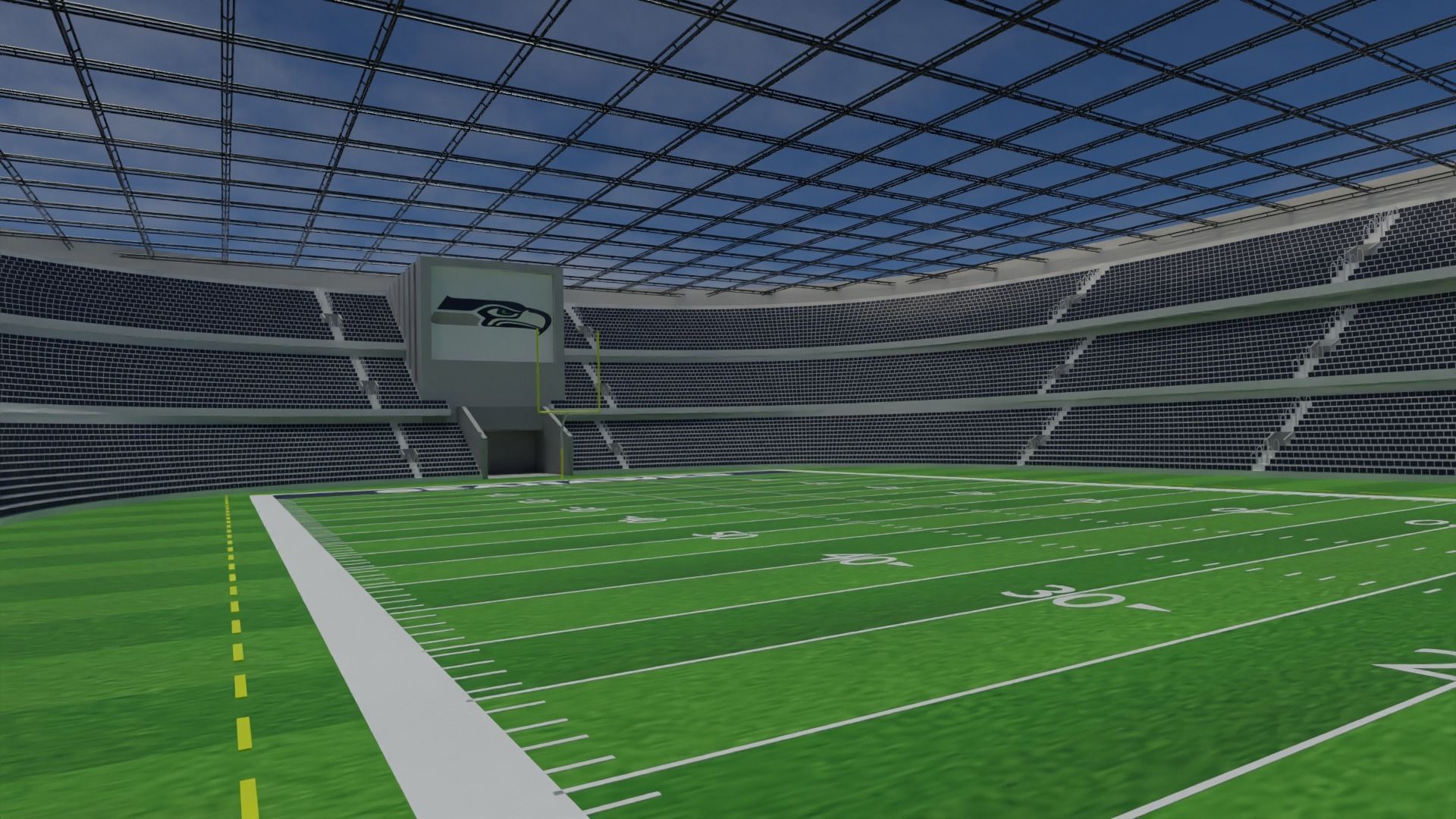 3D model Seattle Seahawks - American Football Stadium VR / AR / low ...