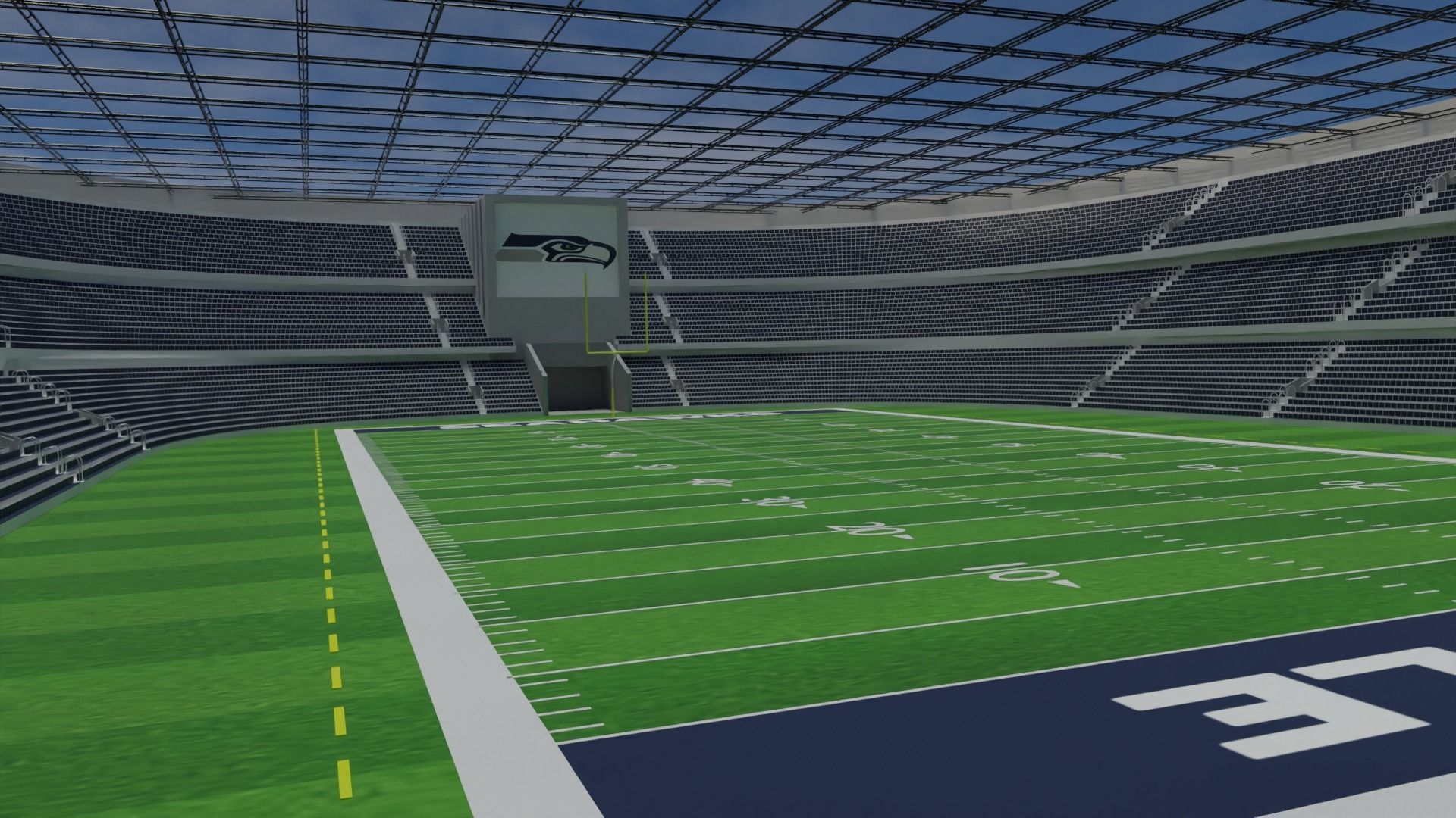 3D model Seattle Seahawks - American Football Stadium VR / AR / low ...