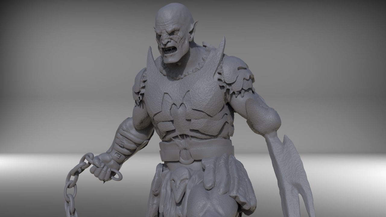 Azog Hobbit Orc 3d Model 3d Printable Cgtrader