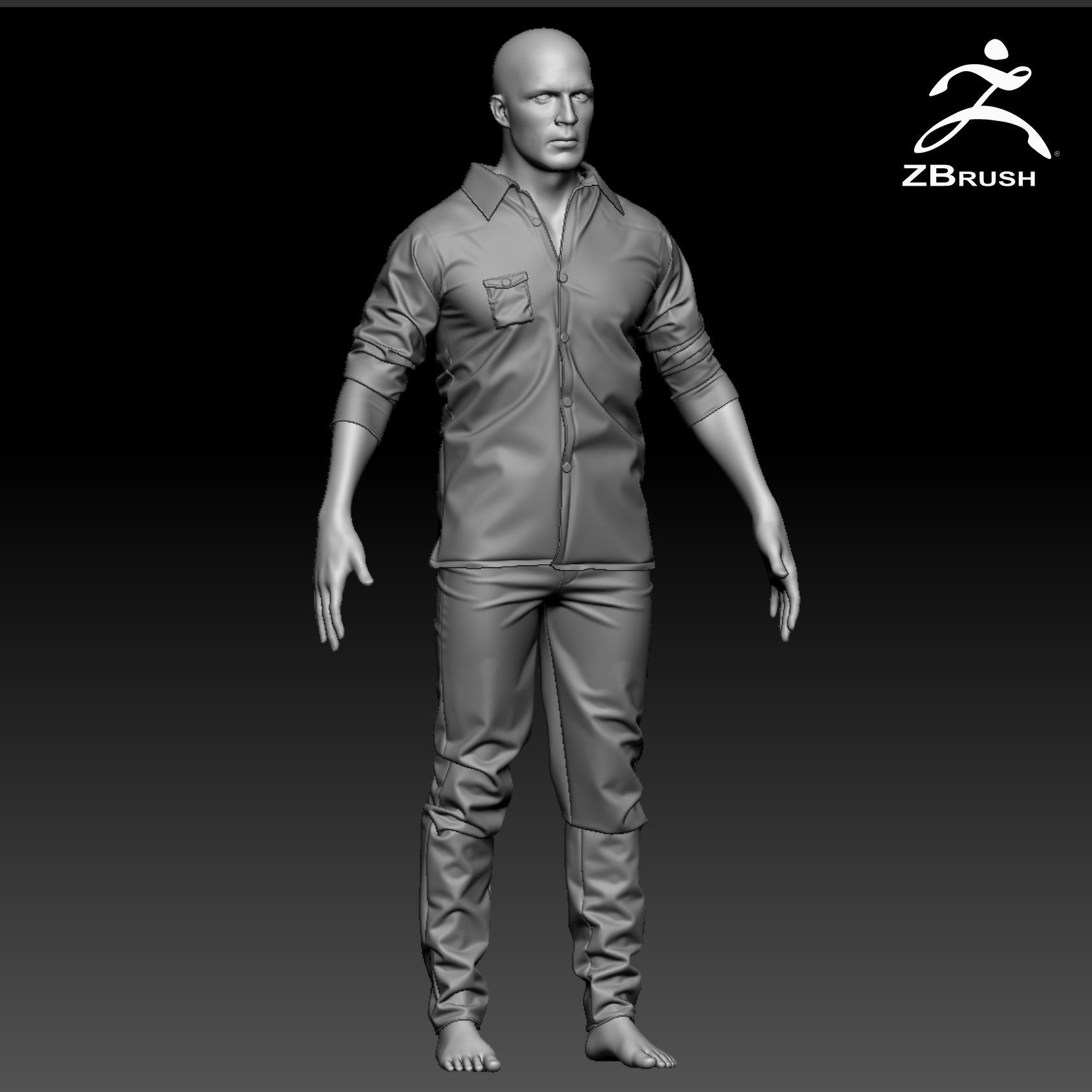 Men Clothes High Poly Clean Retopology 3D model 3D model | CGTrader