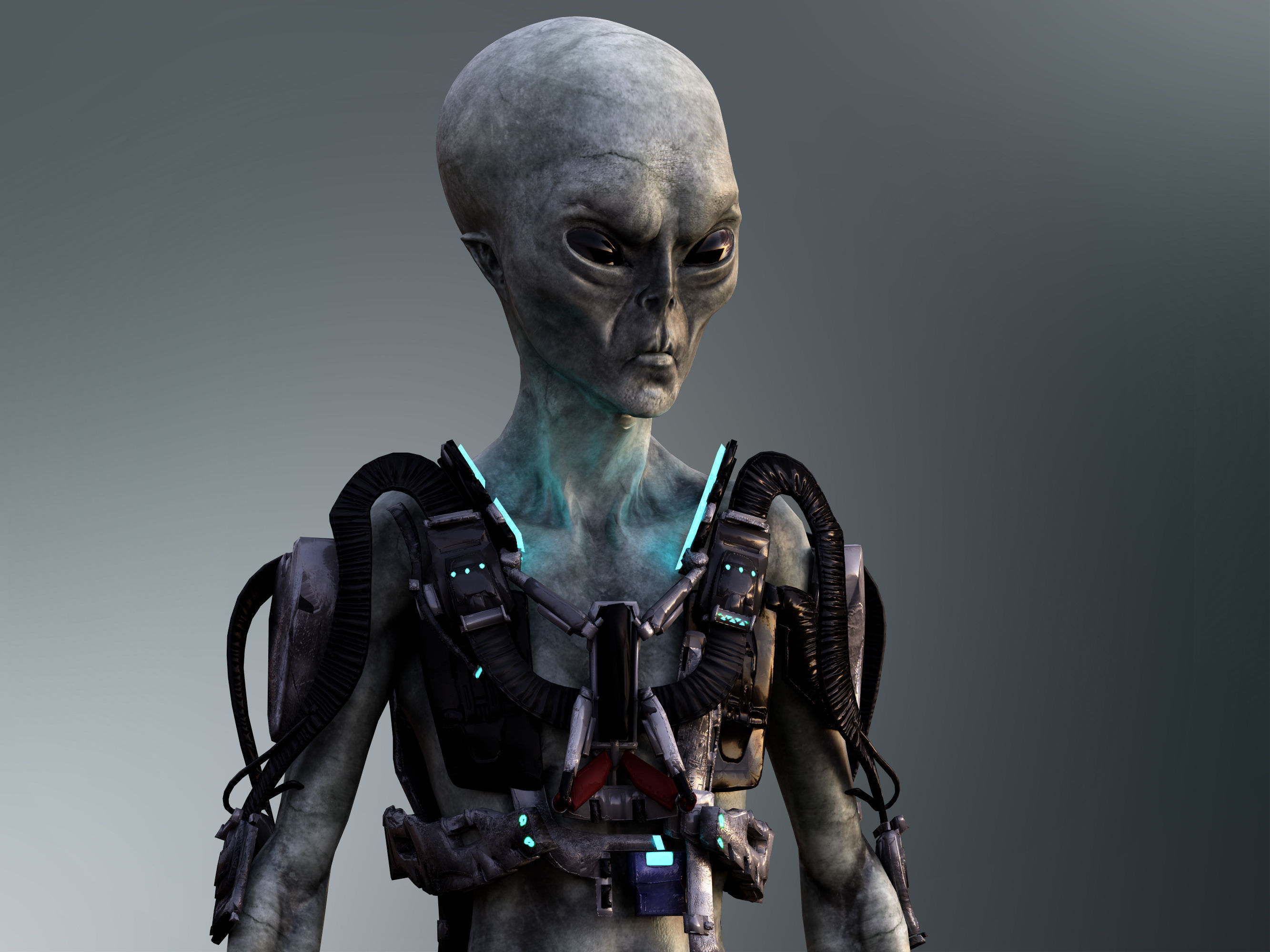 3D model Sci Fi Alien VR / AR / low-poly rigged | CGTrader