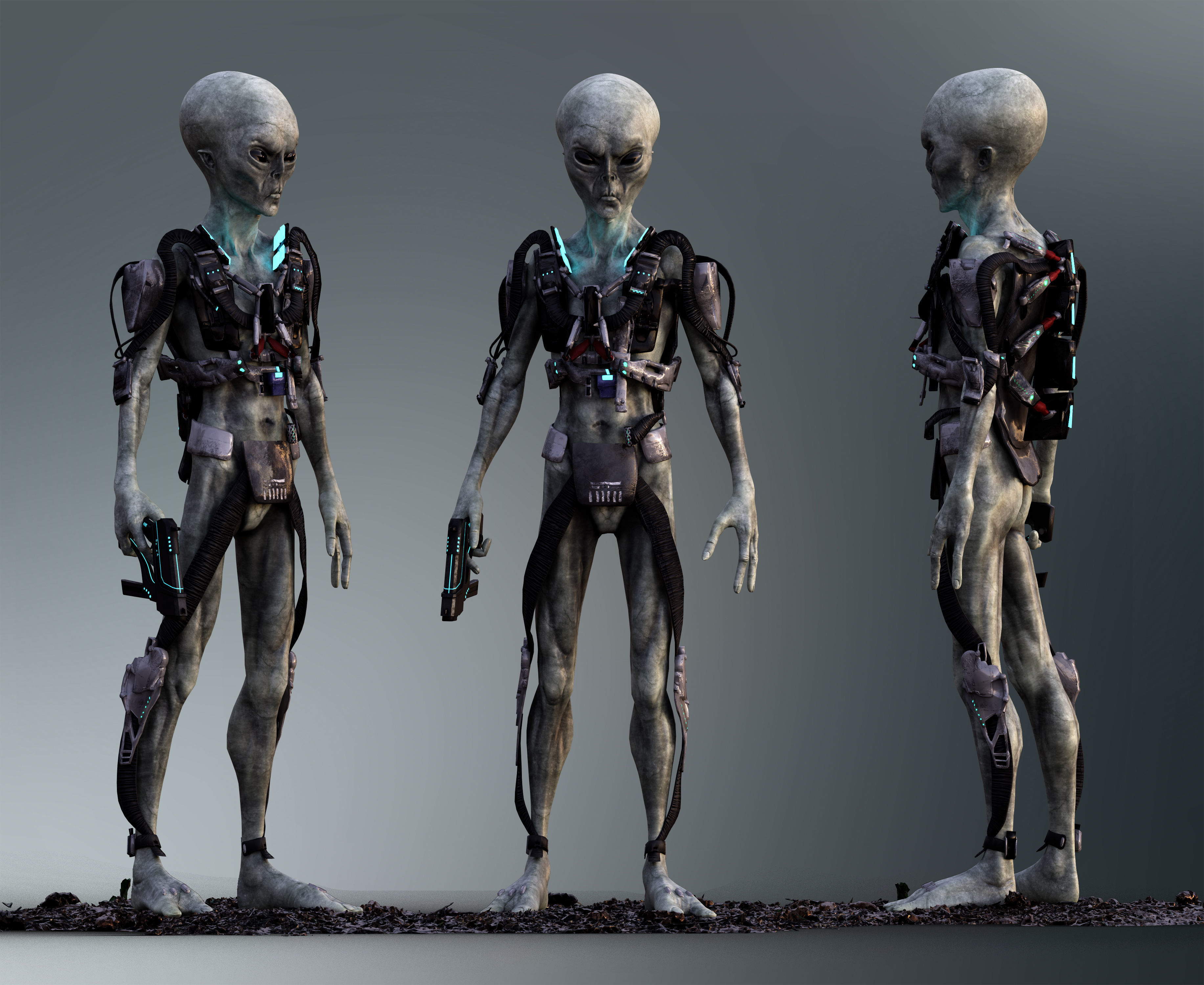 3D model Sci Fi Alien VR / AR / low-poly rigged | CGTrader