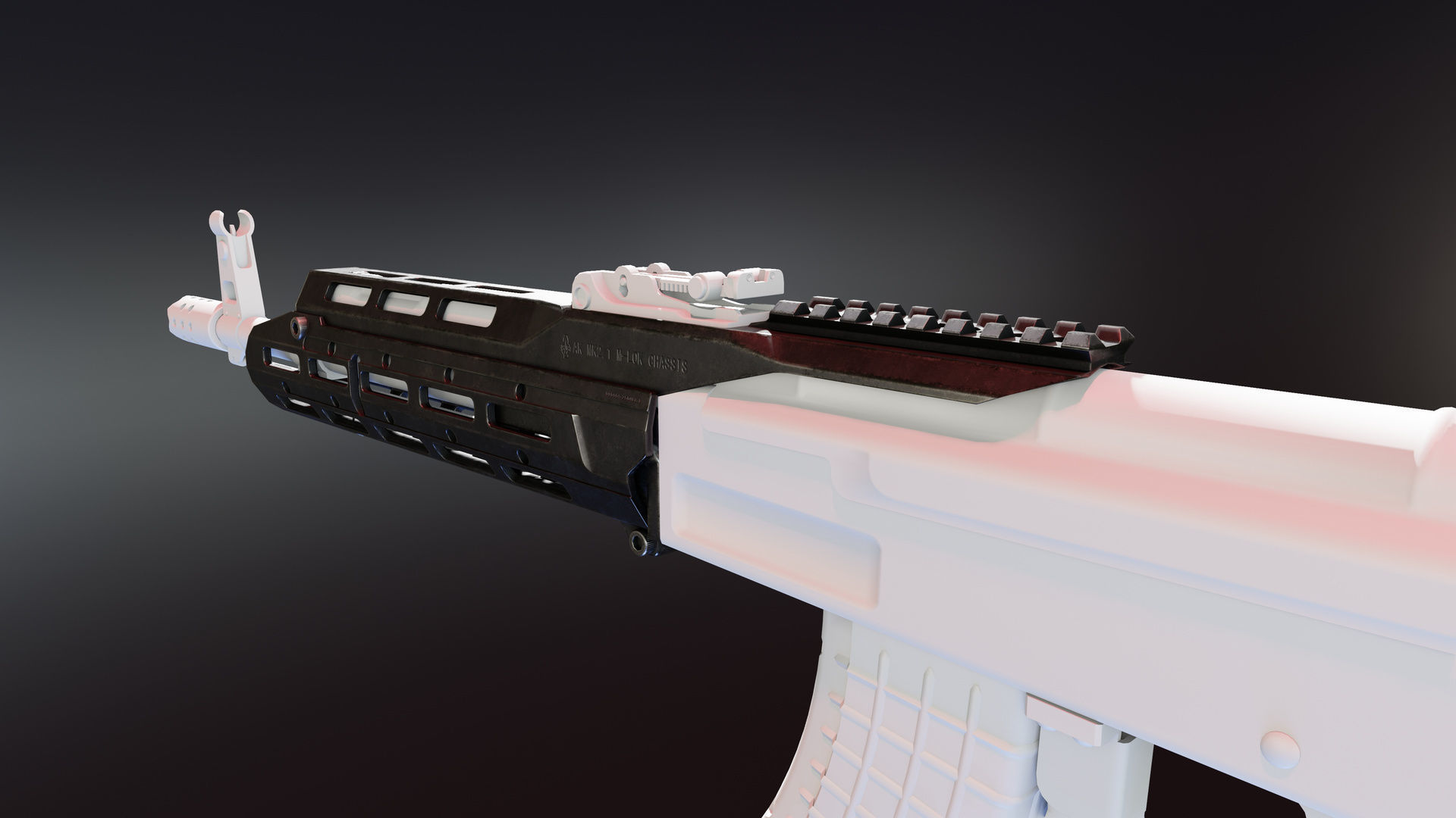 3D model SAG MK21 AK Chassis VR / AR / low-poly | CGTrader