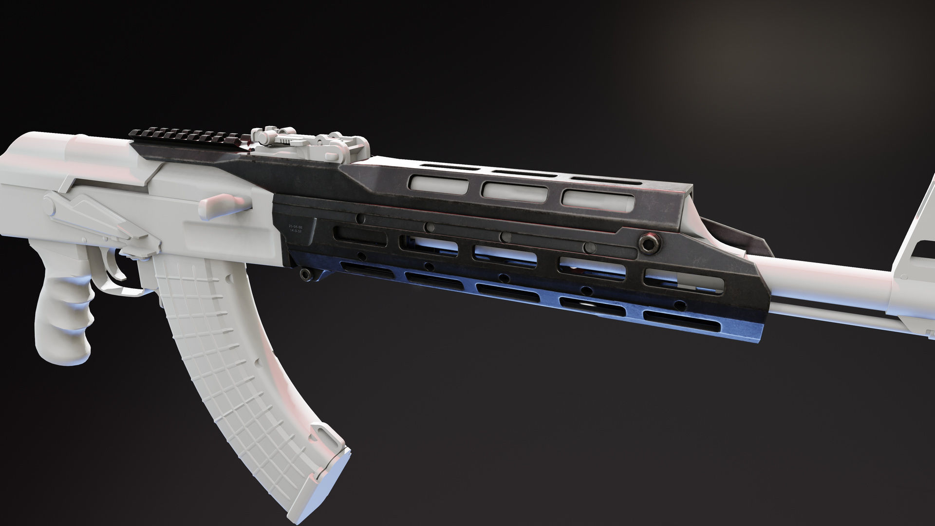 3D model SAG MK21 AK Chassis VR / AR / low-poly | CGTrader