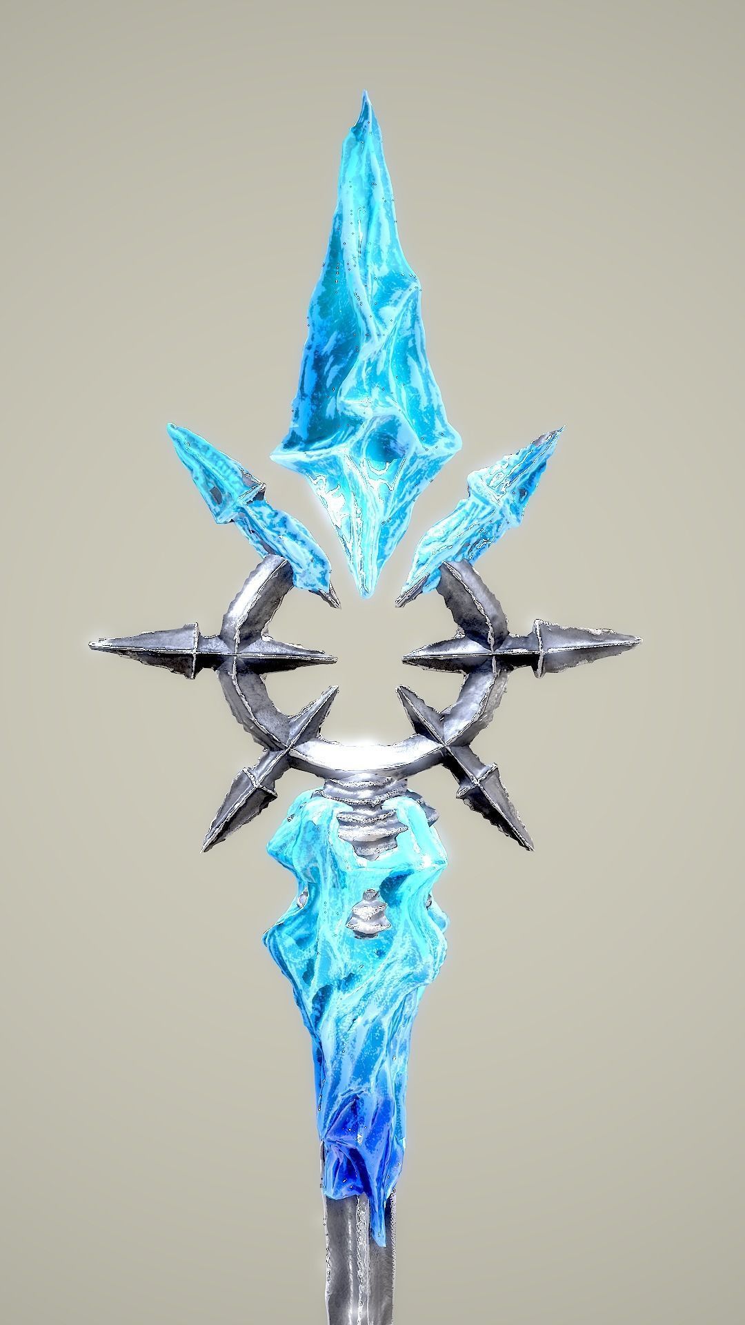 3D Model Collection Ice Sword and Ice Spear VR / AR / low-poly | CGTrader
