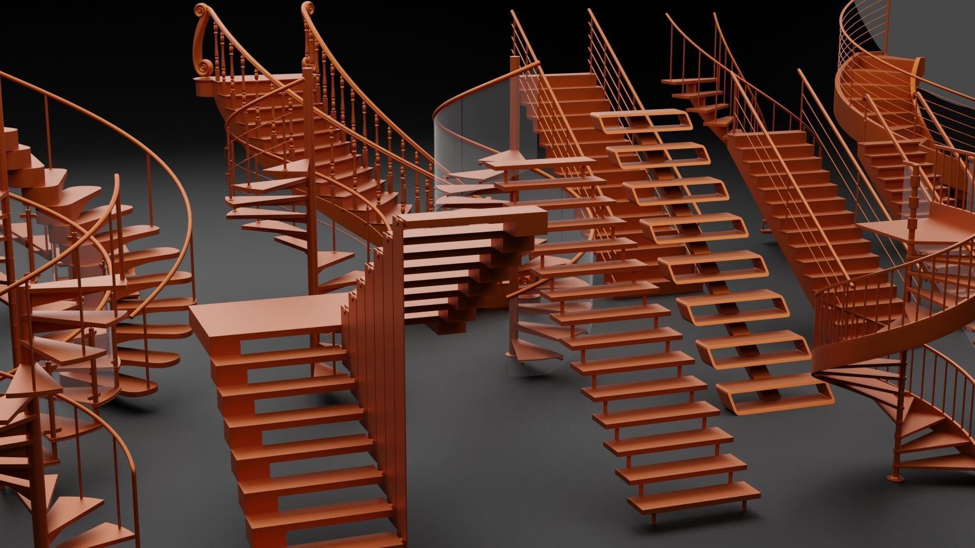 3D Stairs Kitbash 3D model | CGTrader