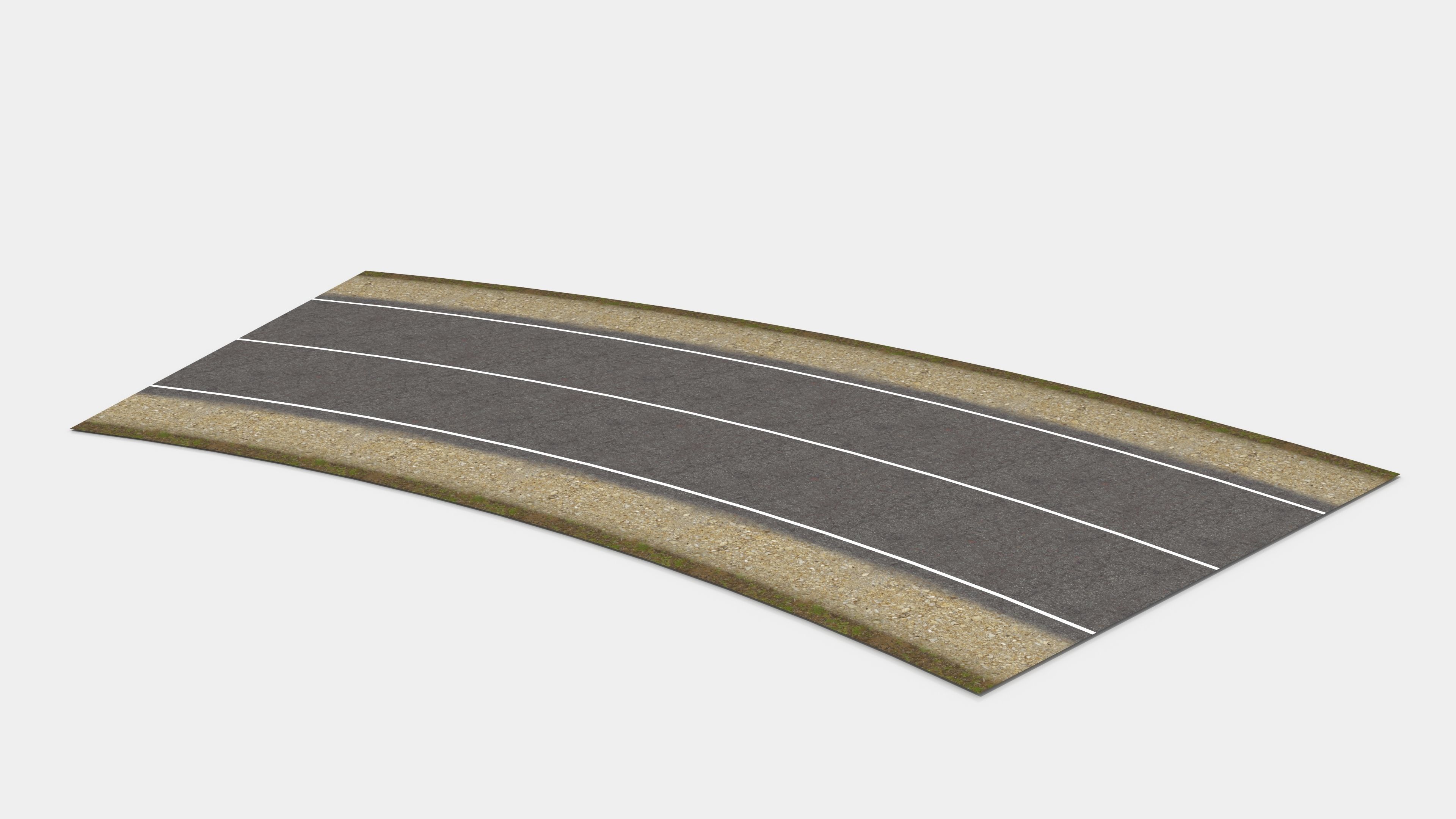 3D model Highway Streets and Construction Roads Unreal Engine Project ...
