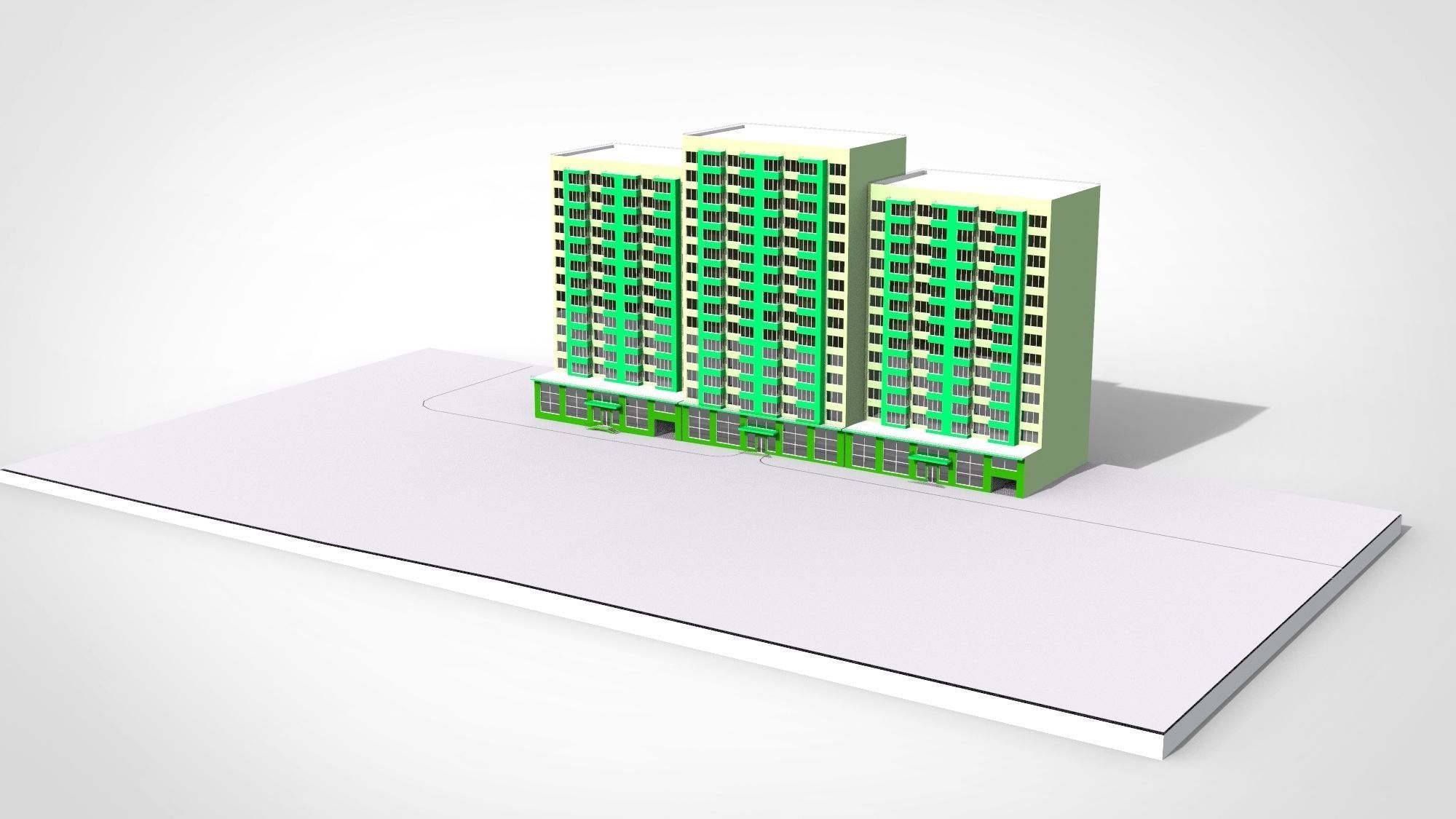 Residential complex 3D model | CGTrader