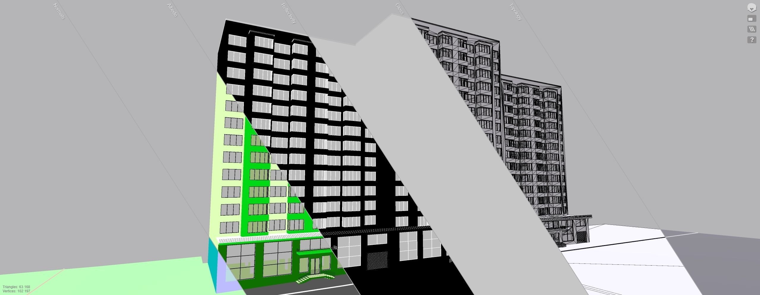 Residential complex 3D model | CGTrader