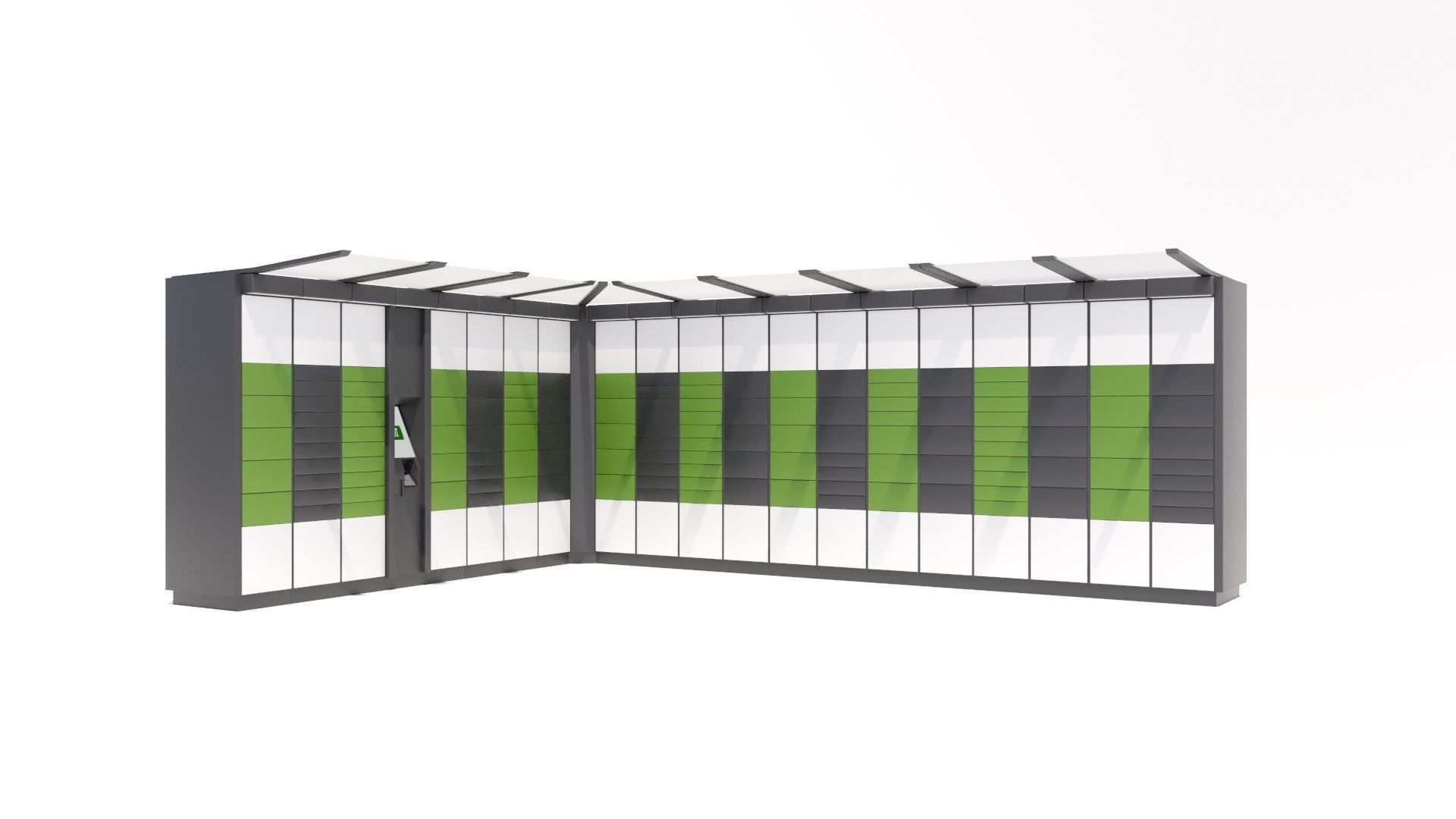 Corner Parcel Locker 3D model | CGTrader