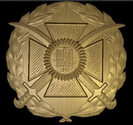 General military insignia of the armed forces of Ukraine 3D model 3D ...