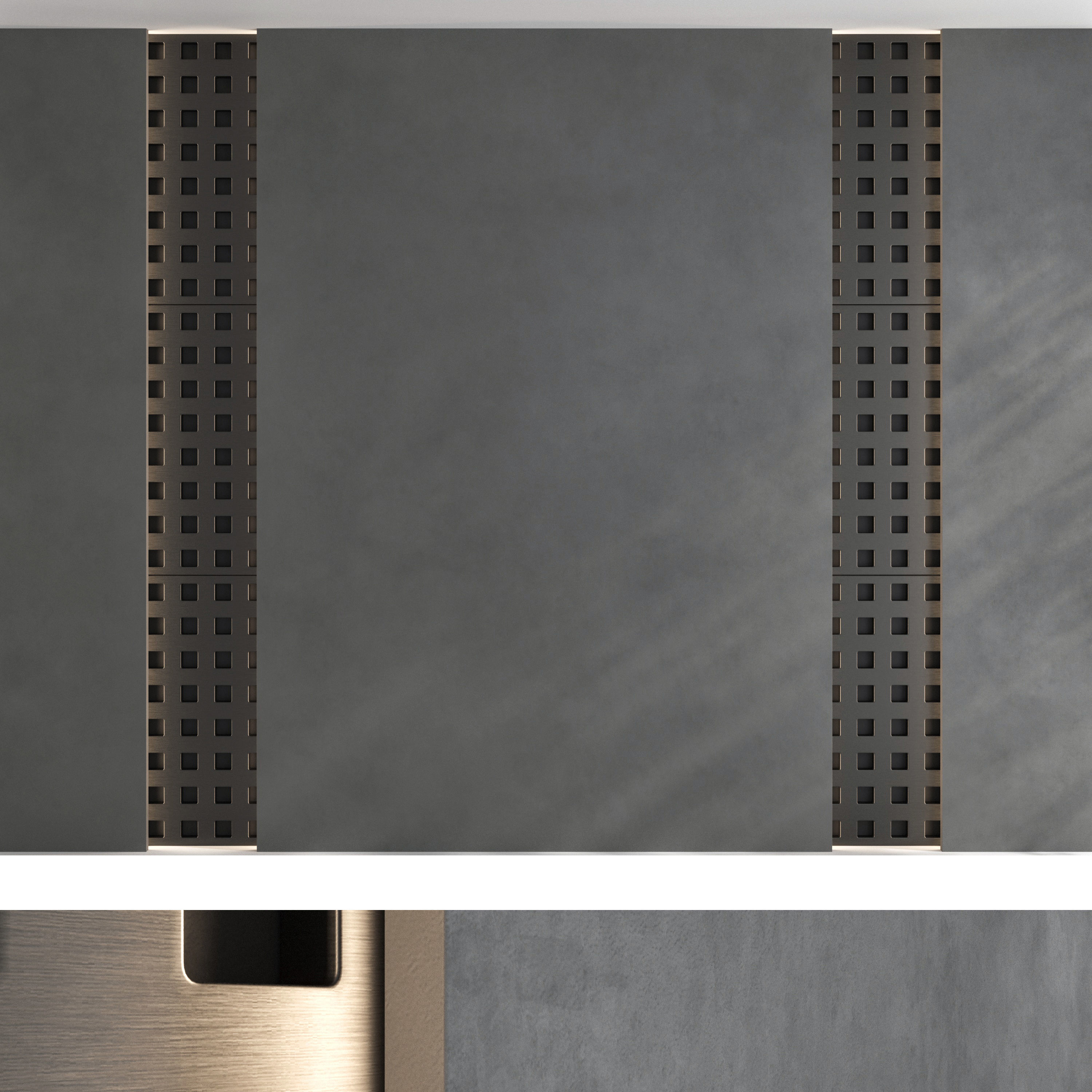 Decorative wall panel set 75 3D model | CGTrader