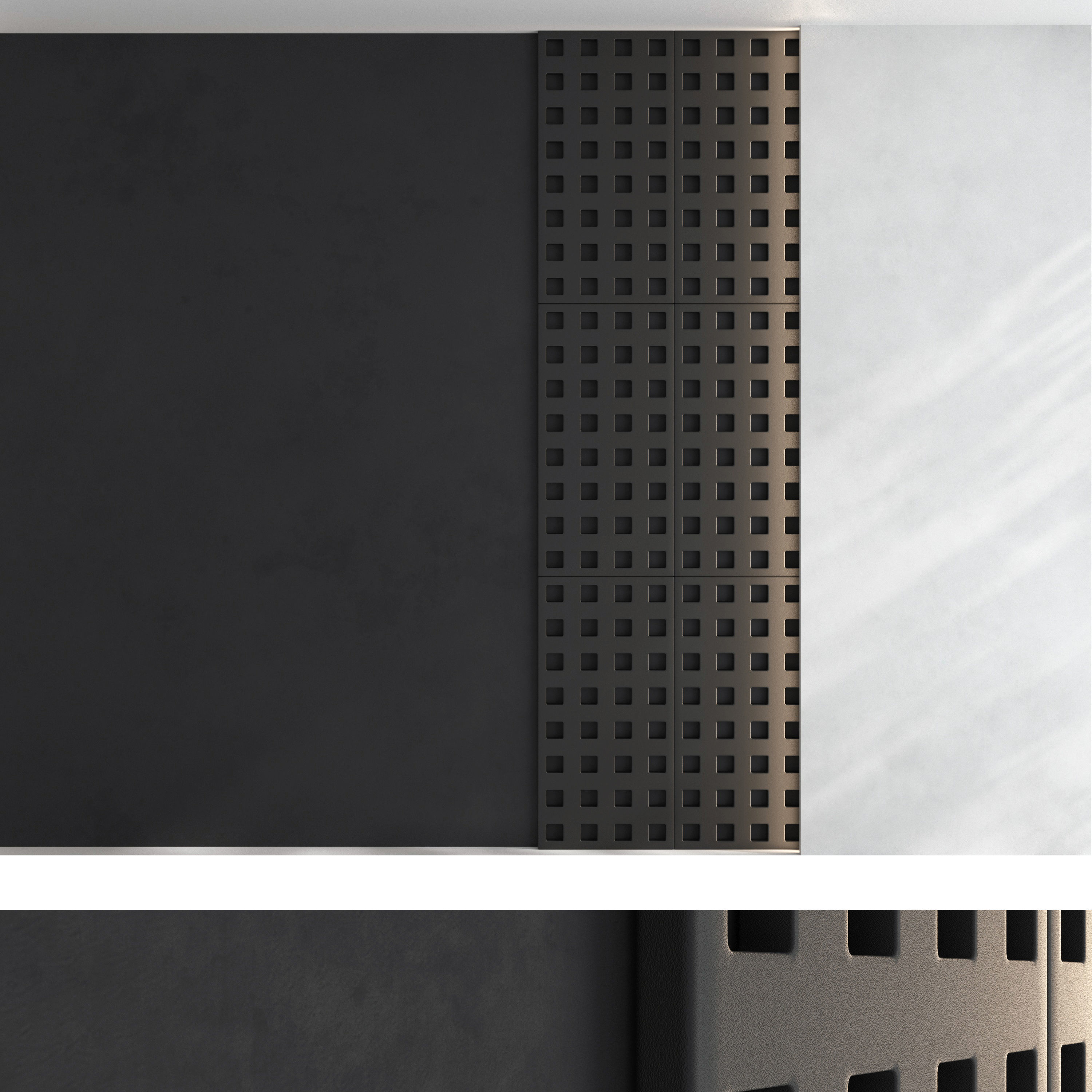 Decorative wall panel set 75 3D model | CGTrader