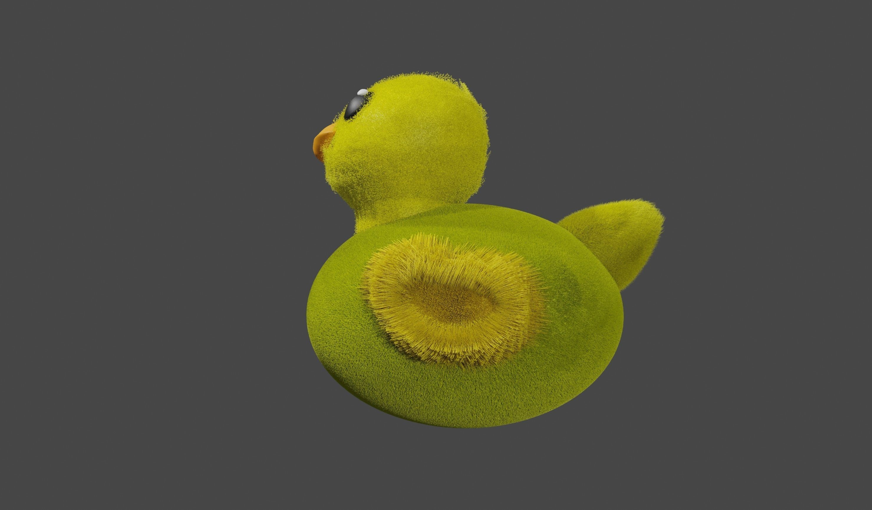 Little fluffy duck 3D model | CGTrader