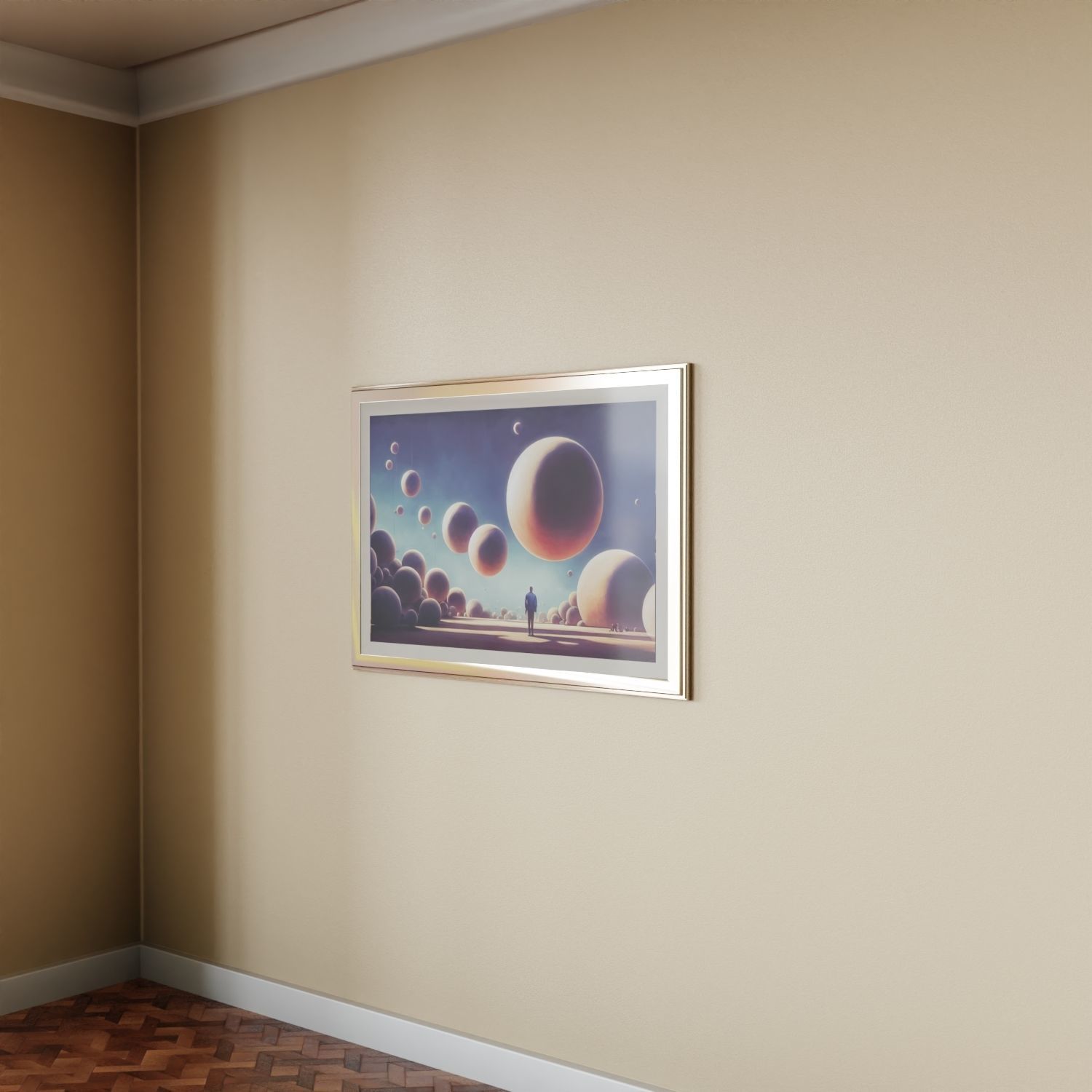 Framed Artwork Surrealist Landscape 2 3D model | CGTrader