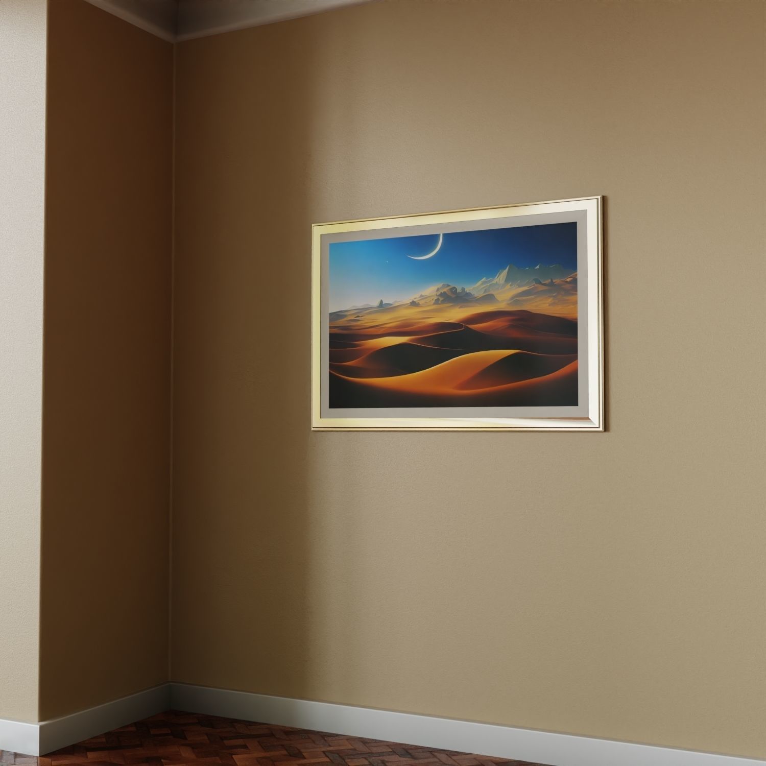 Framed Artwork Surrealist Landscape 4 3D model | CGTrader
