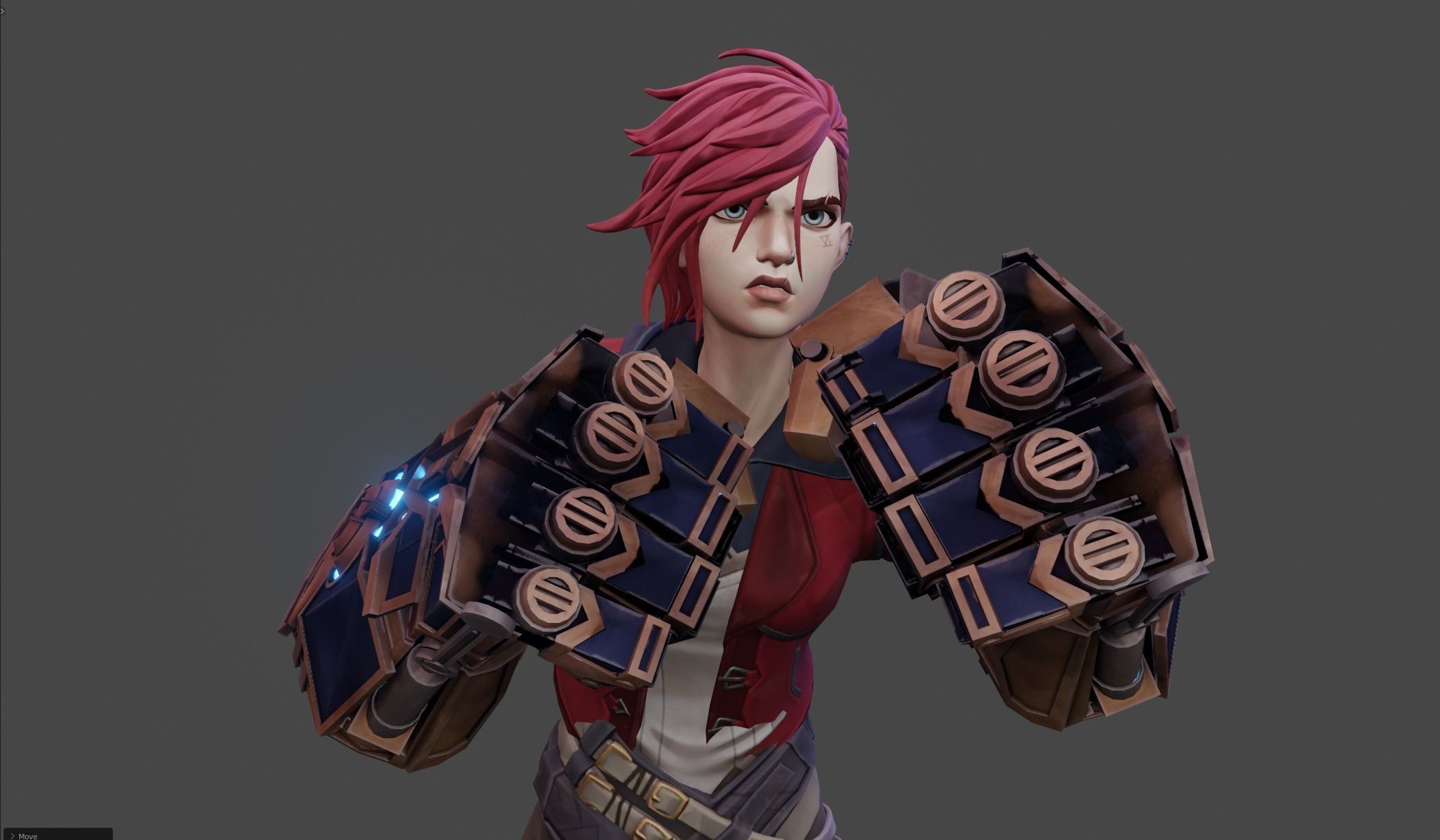 3D model Arcane VI Rig For Blender VR / AR / low-poly | CGTrader