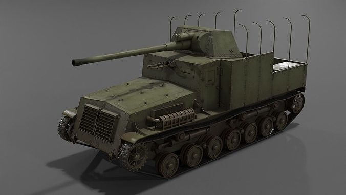 3D model Type 5 Na-To Self-Propelled AT Gun VR / AR / low-poly | CGTrader