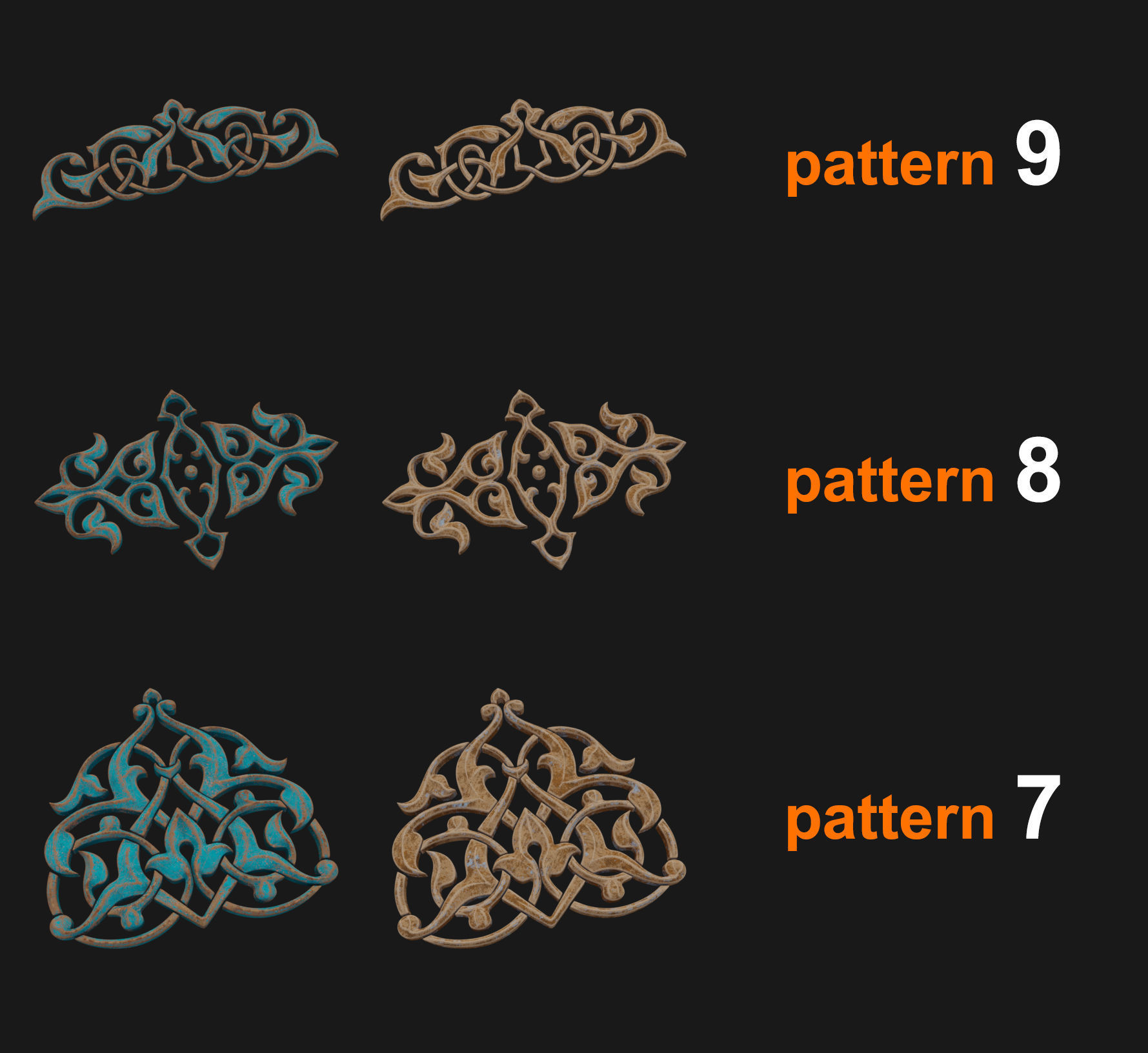 15 Persian pattern 3D models 3D model | CGTrader