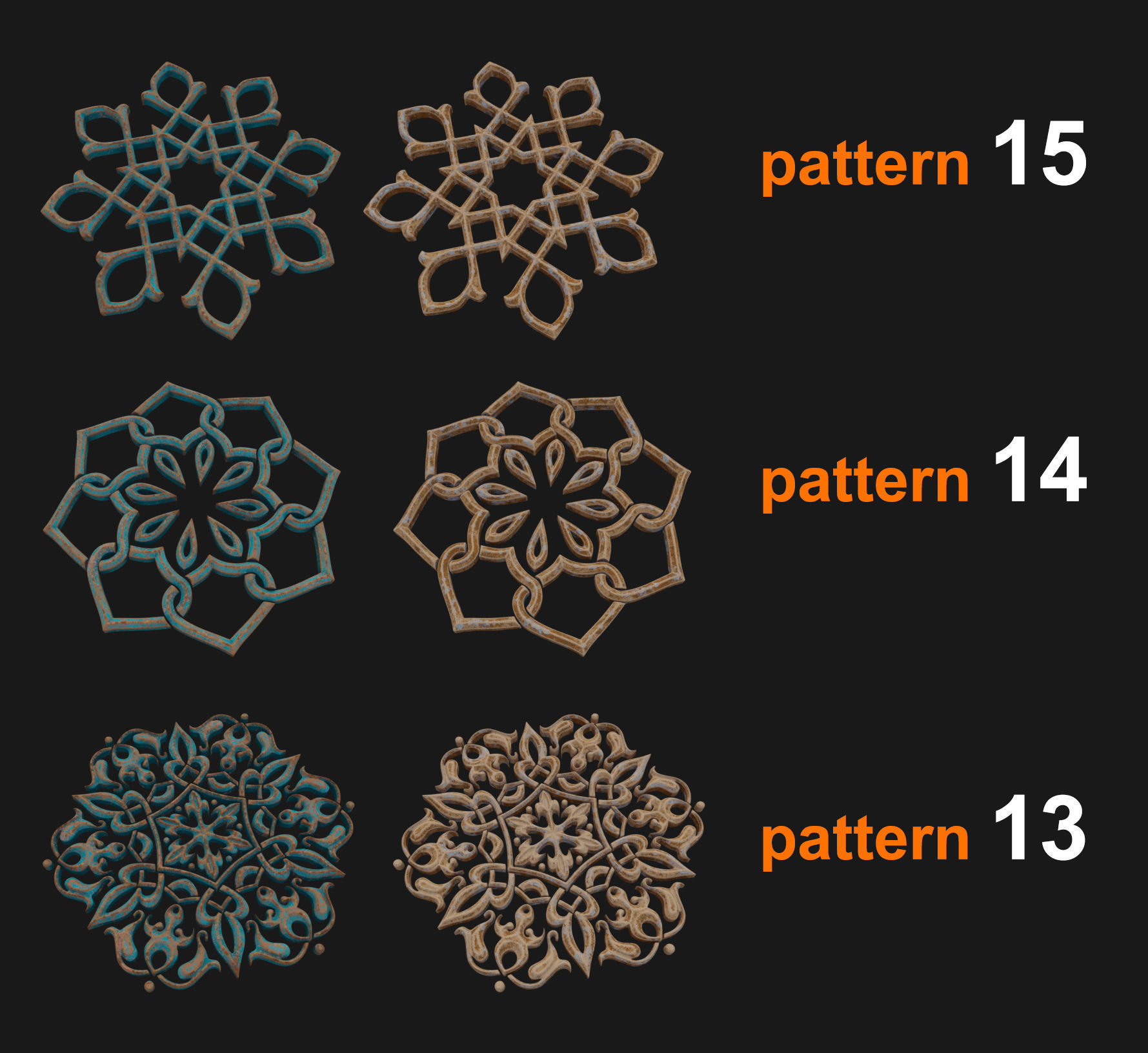 15 Persian pattern 3D models 3D model | CGTrader