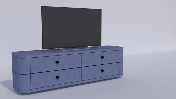TV Unit free VR / AR / low-poly 3D model | CGTrader