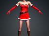 Santa Female free VR / AR / low-poly 3D model animated rigged | CGTrader