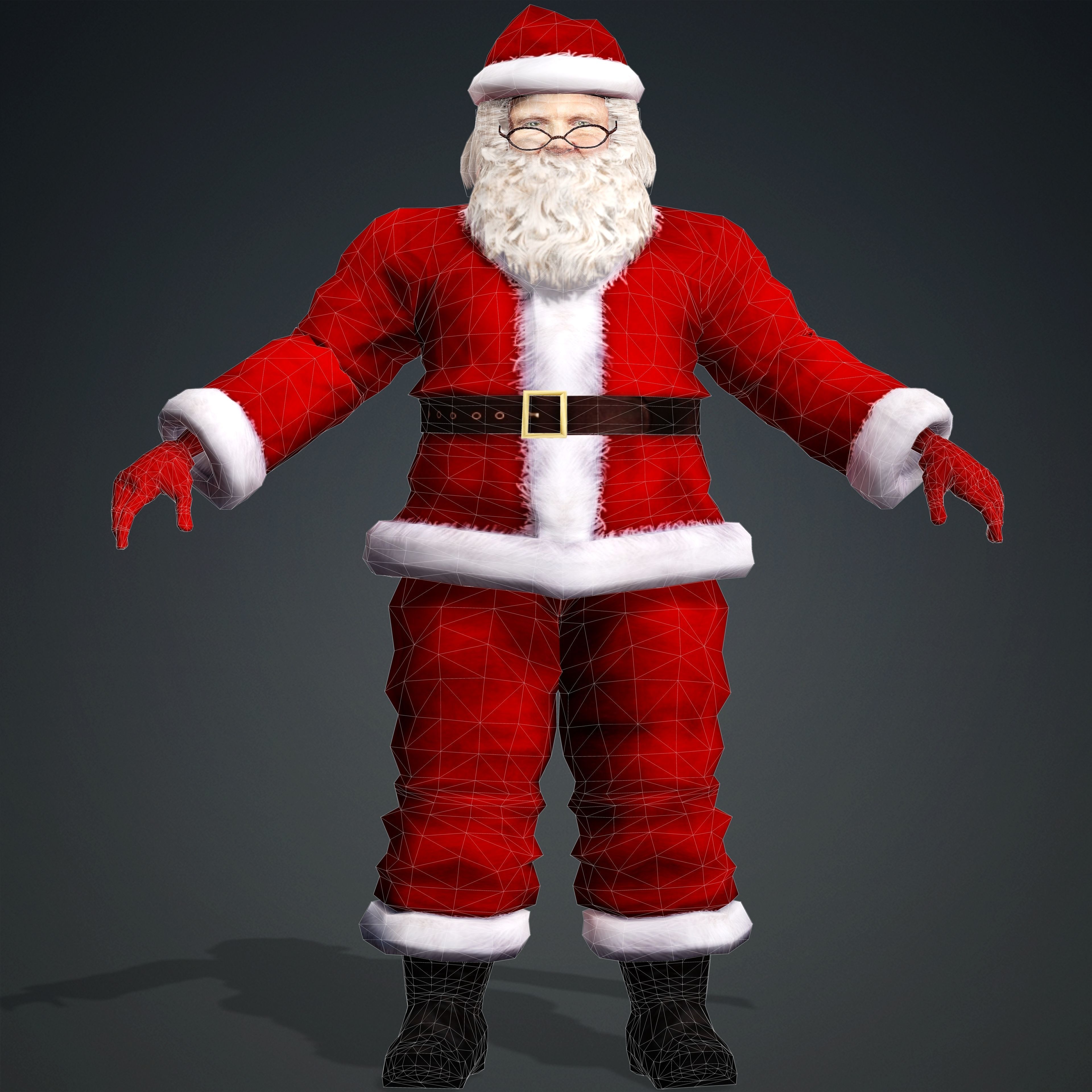 3D model Santa Male VR / AR / low-poly | CGTrader