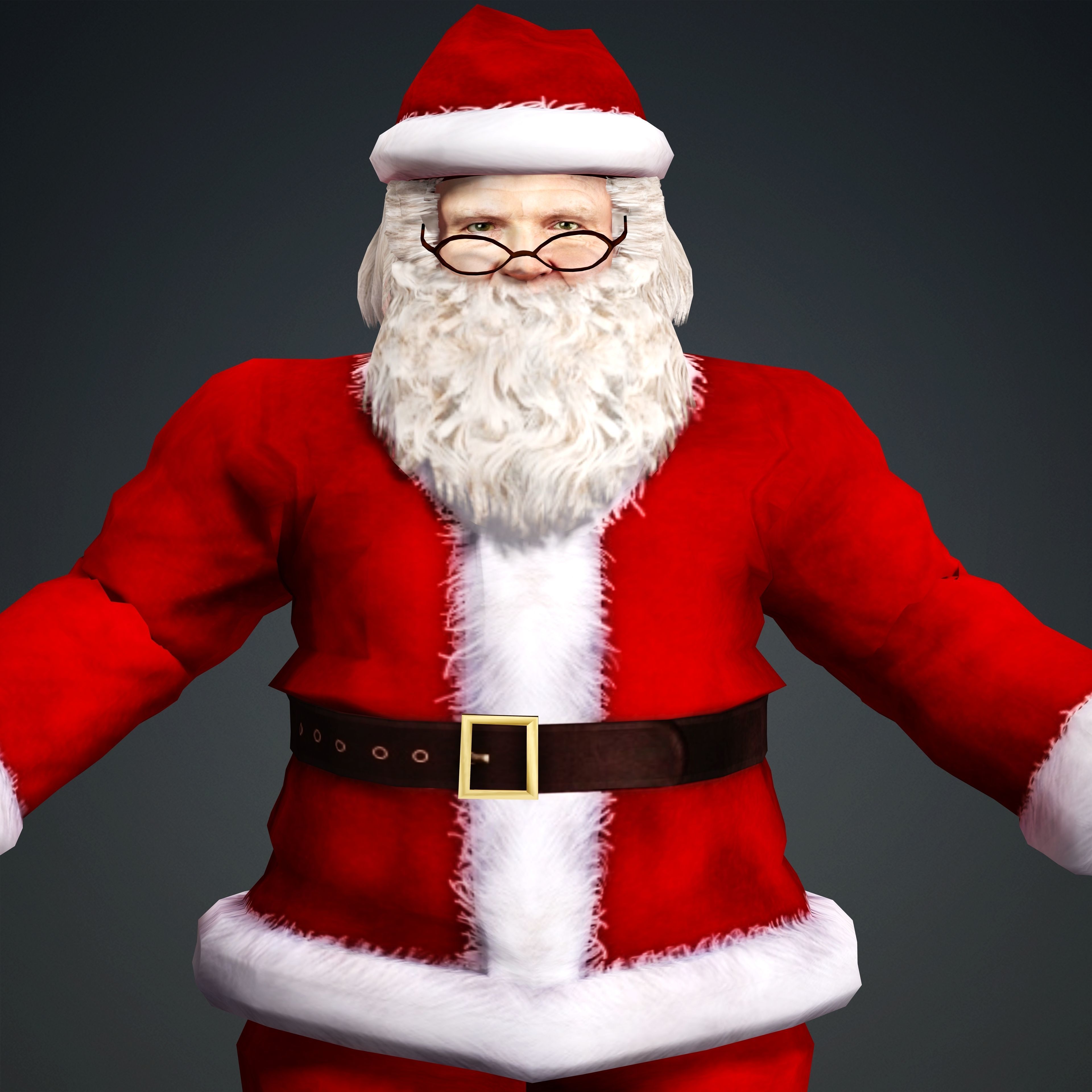 3D model Santa Male VR / AR / low-poly | CGTrader