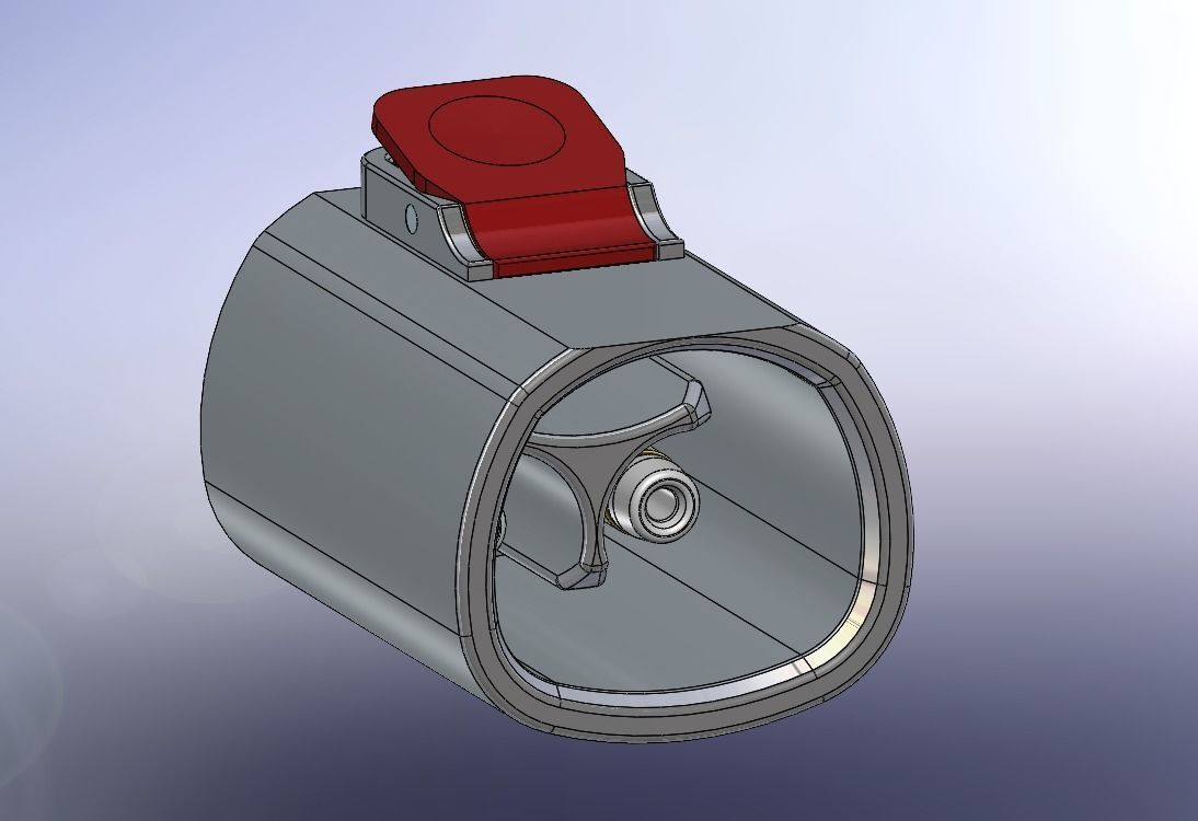 Tesla male connector with button lock mechanism size matching 3D model ...