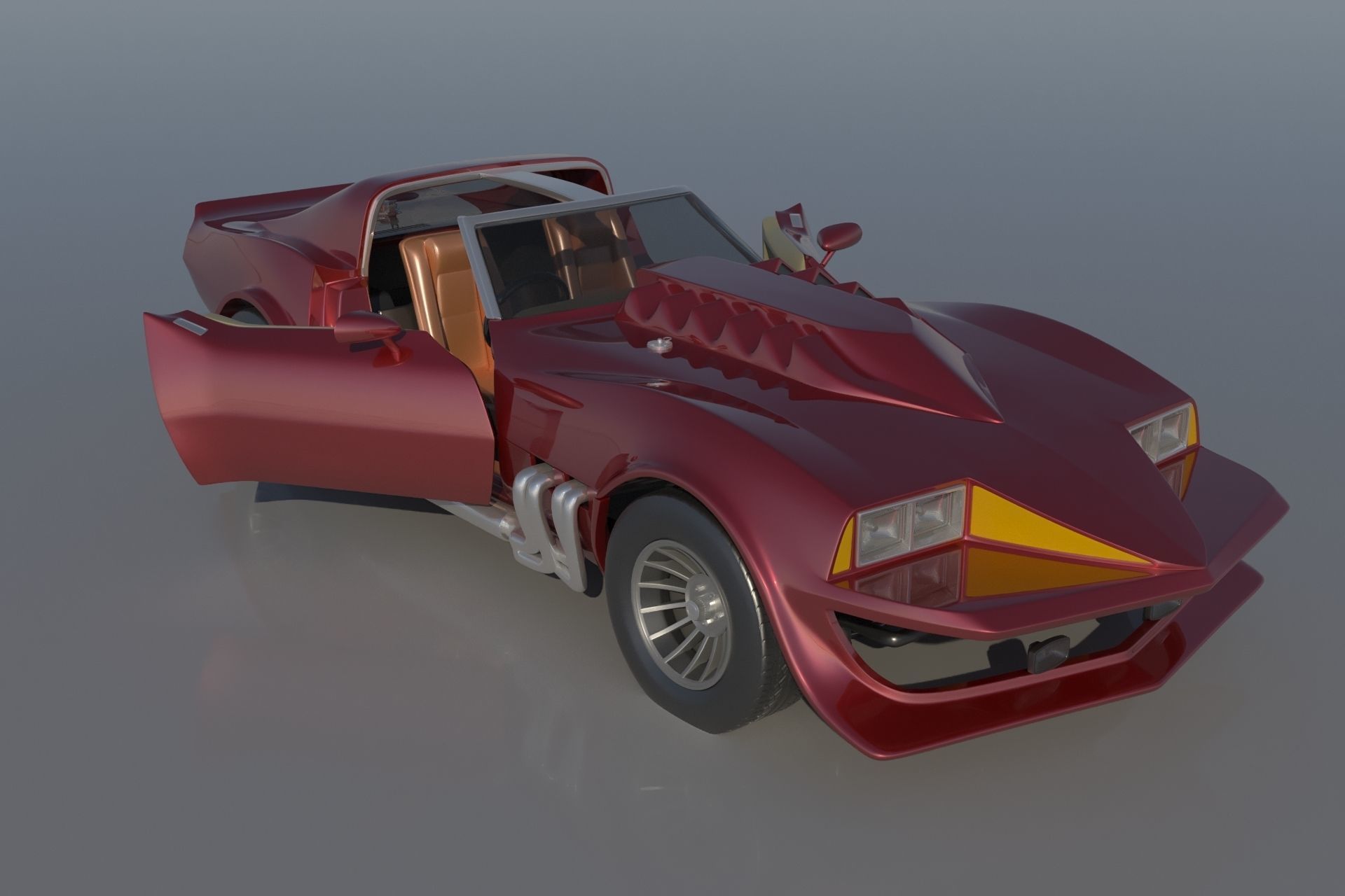 Chevrolet Corvette Summer 3D model 3D printable | CGTrader