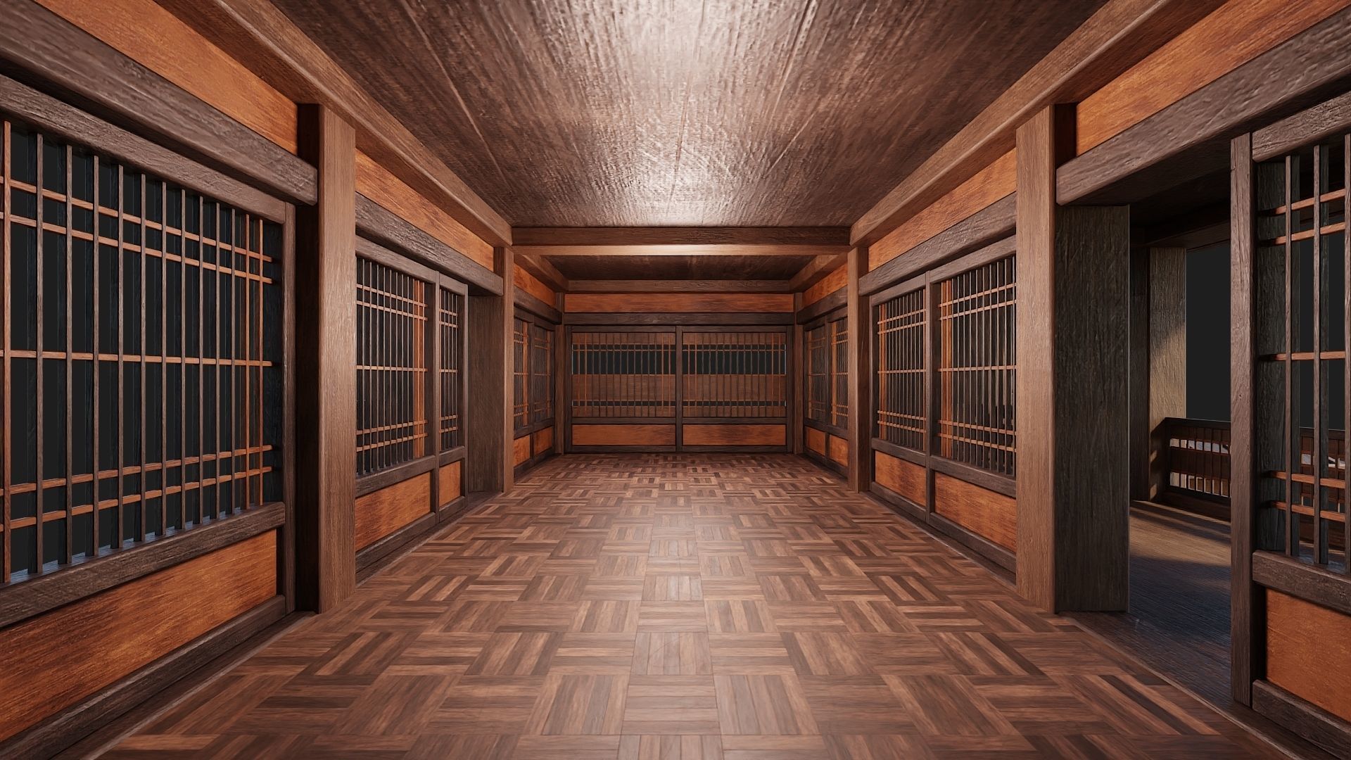 3D model 4 Old Japanese Building Pack 4K Textures GameReady 113 to 116 ...
