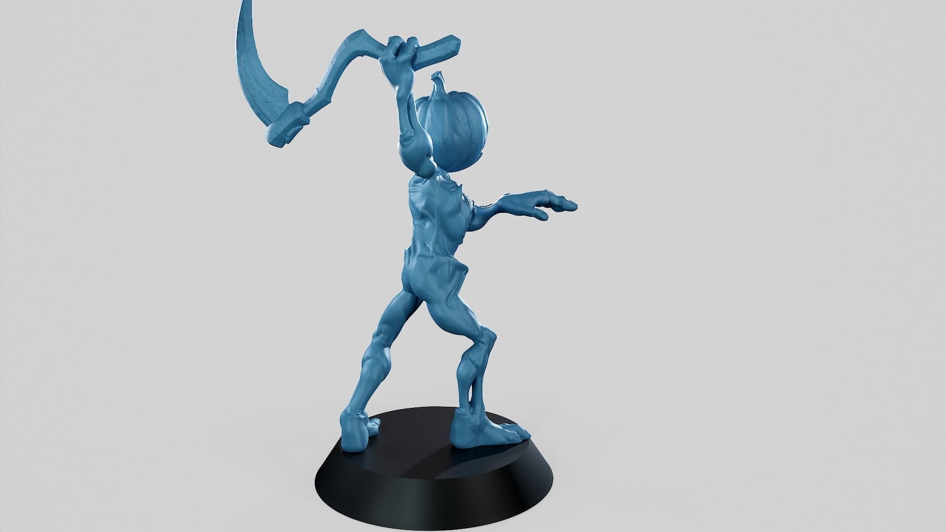 Pumpkin Undead Pose 07 3D model 3D printable | CGTrader